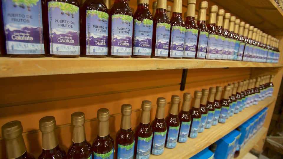 El Calafate mostrando bebidas e comida