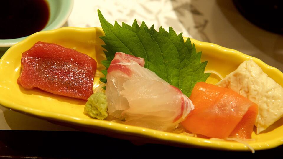 Osaka caracterizando comida