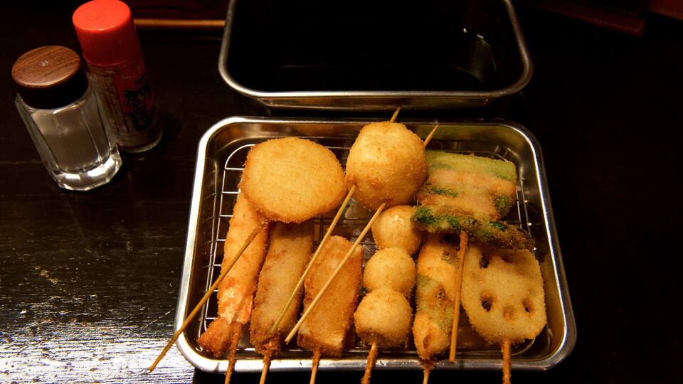 Osaka caracterizando comida