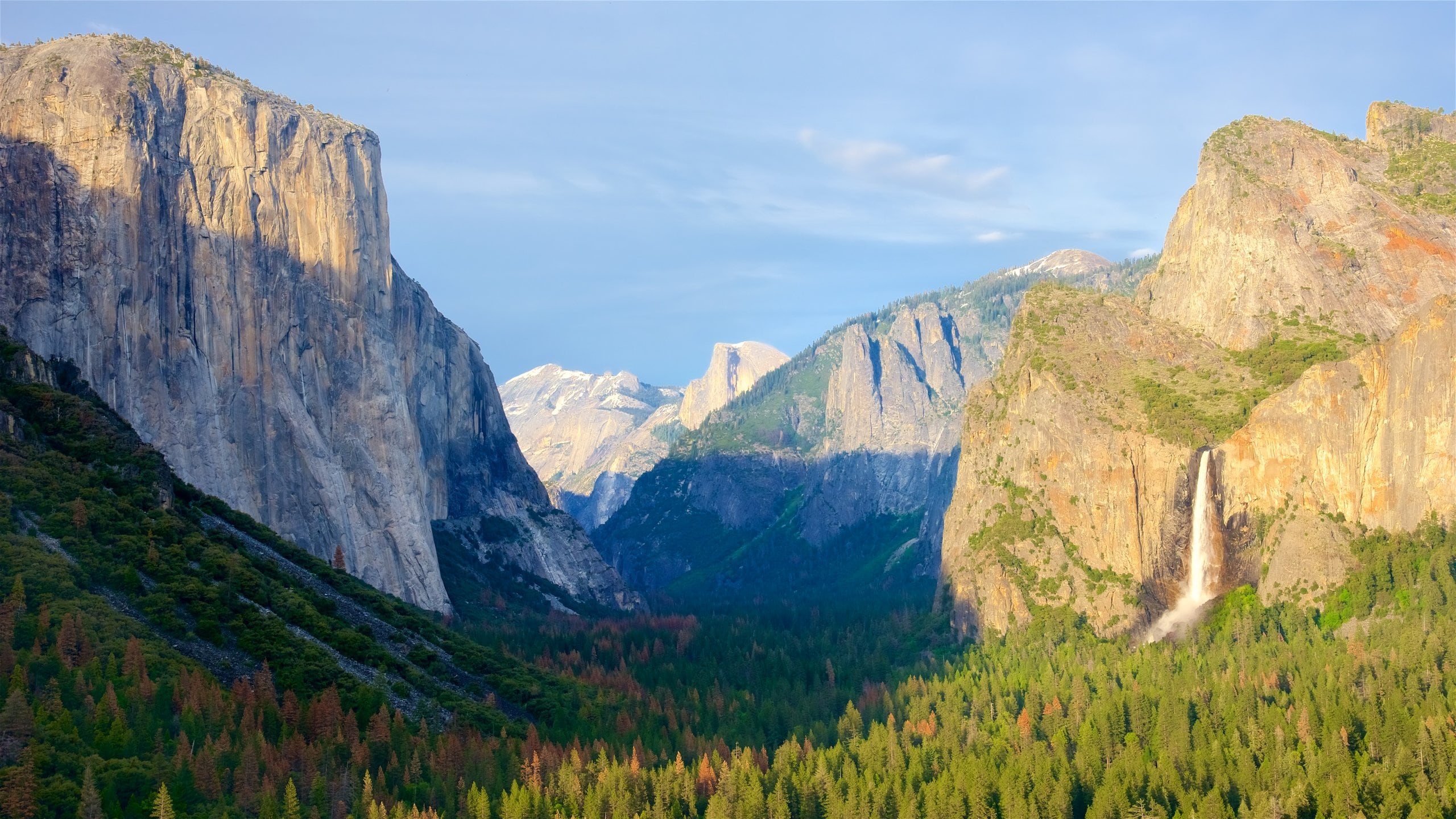 Fondo De Pantalla Del Parque Nacional De Yosemite Con Vista Al Túnel