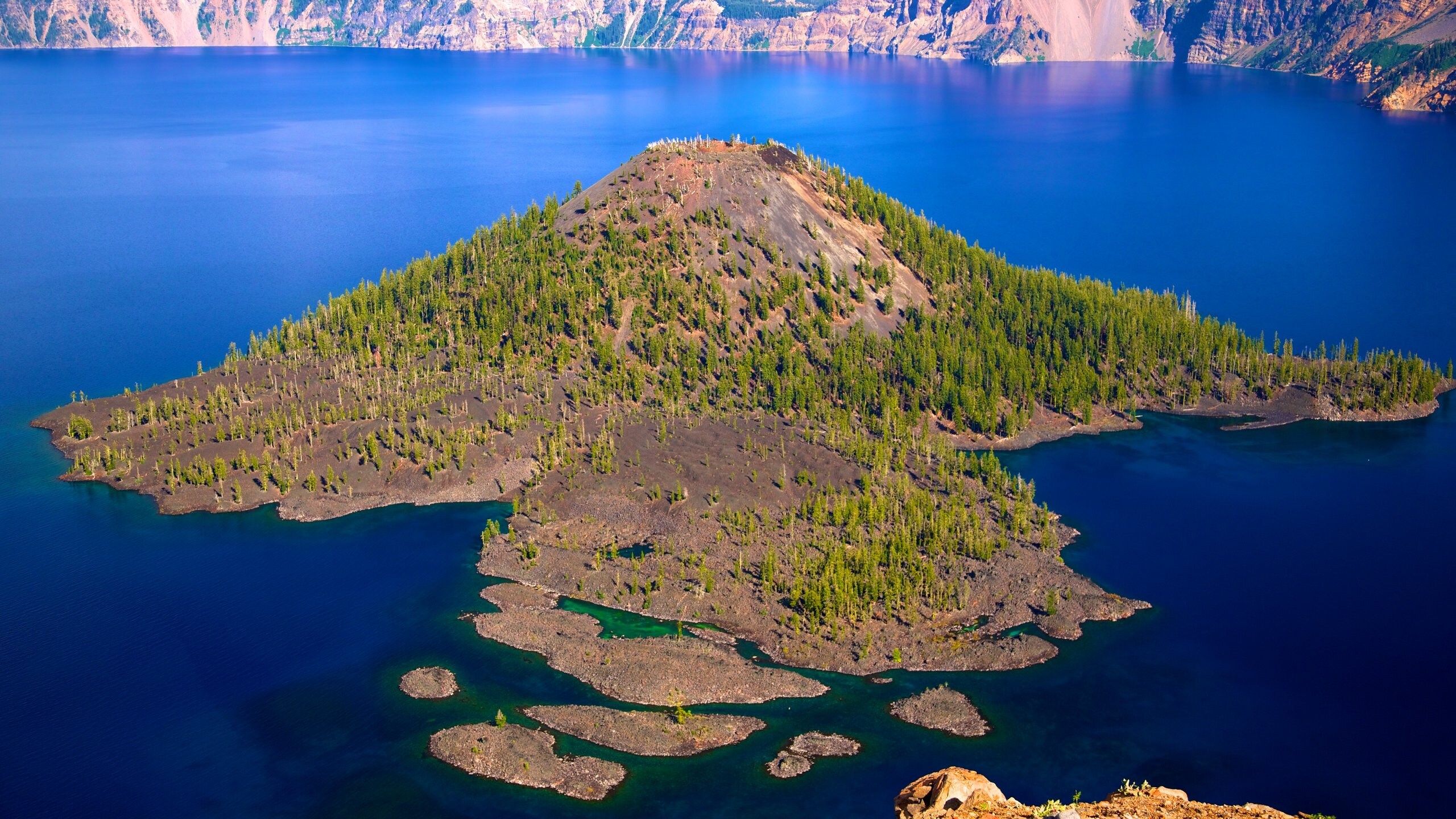 Mapa Del Parque Nacional Del Lago Del Cráter De Oregón La Leyenda