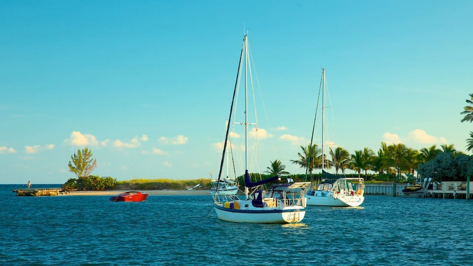 Fort Lauderdale que inclui vela, uma baía ou porto e cenas tropicais