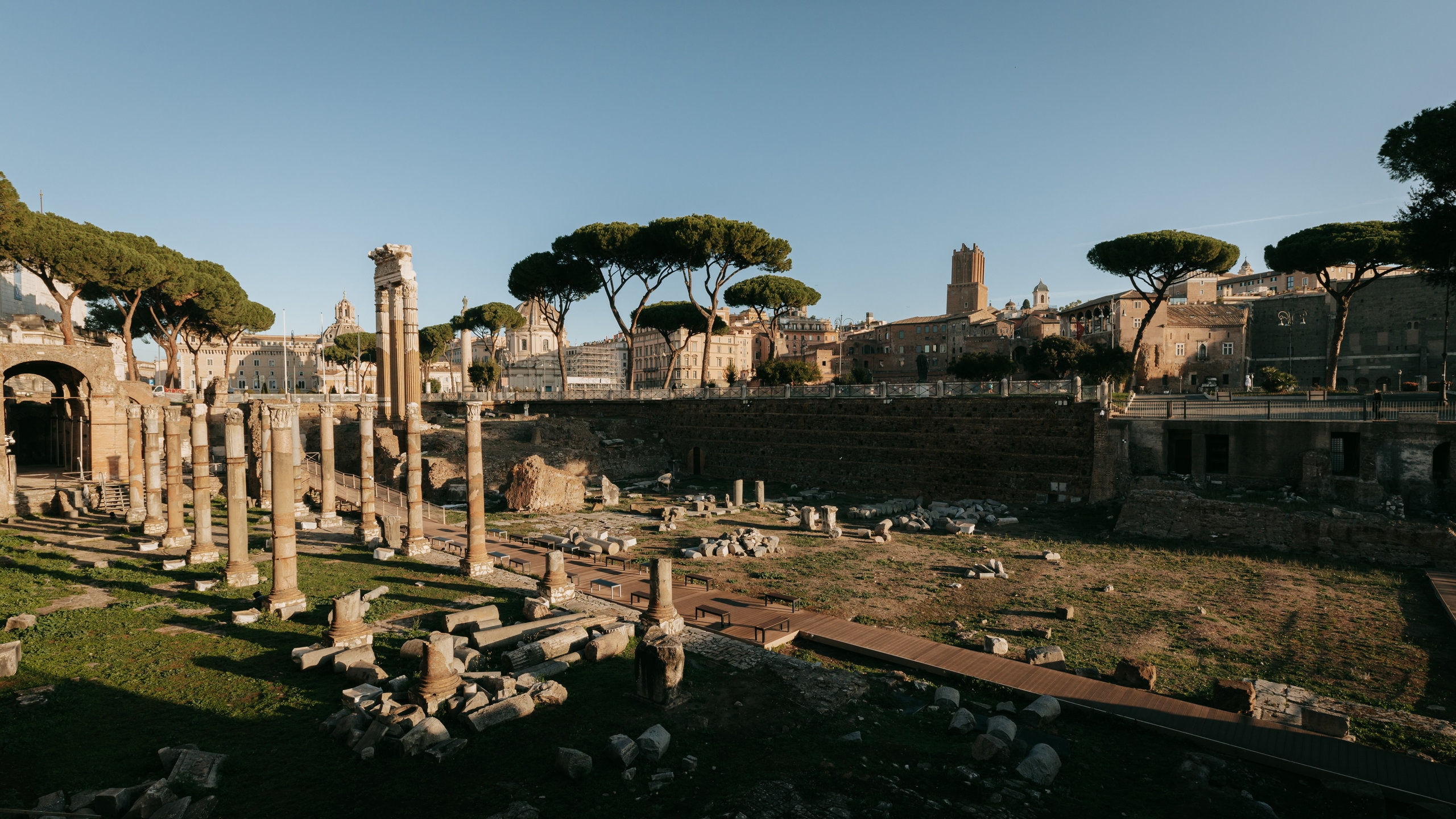 Aerial View Of The Forum