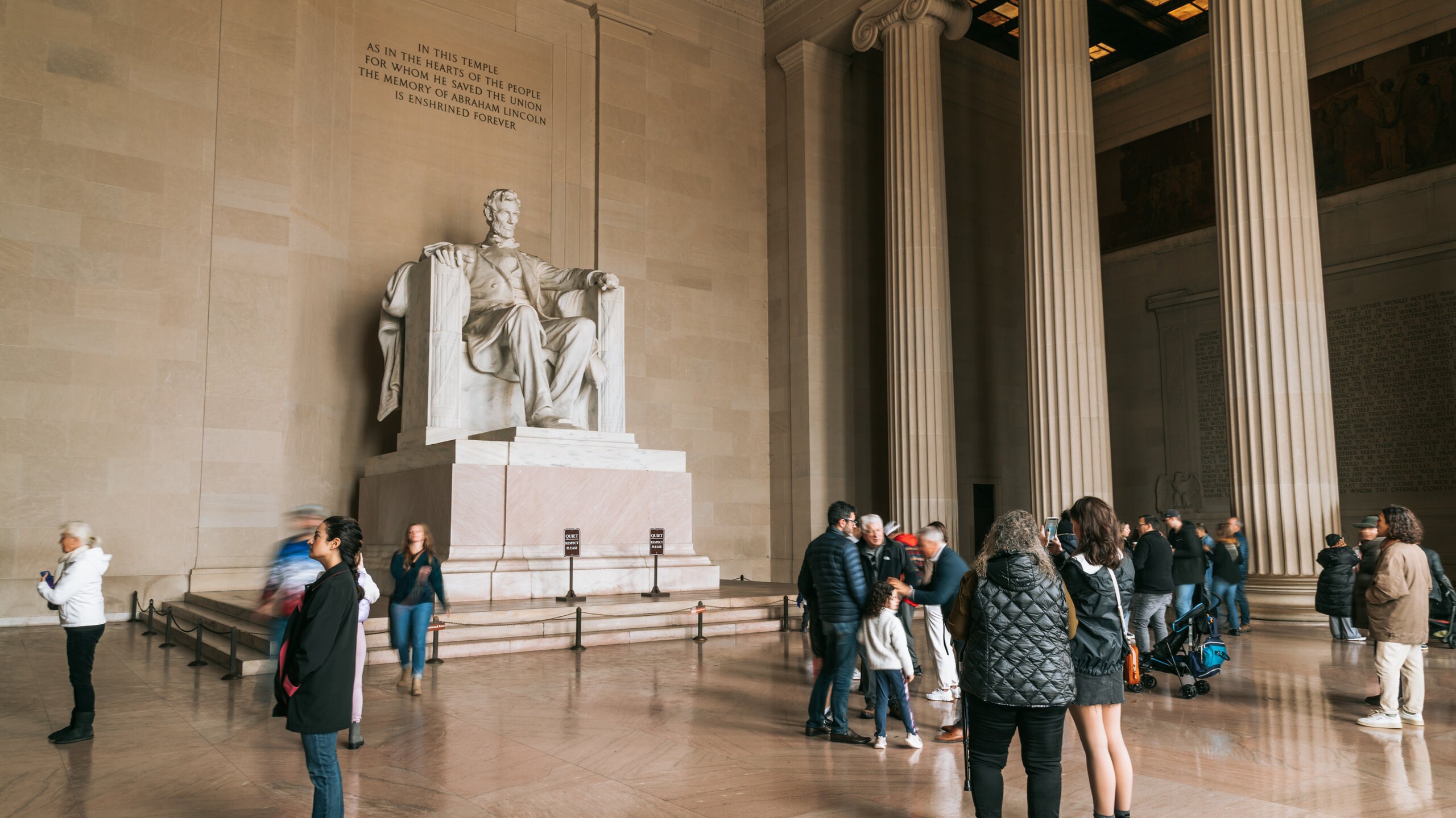 Inside Lincoln Memorial