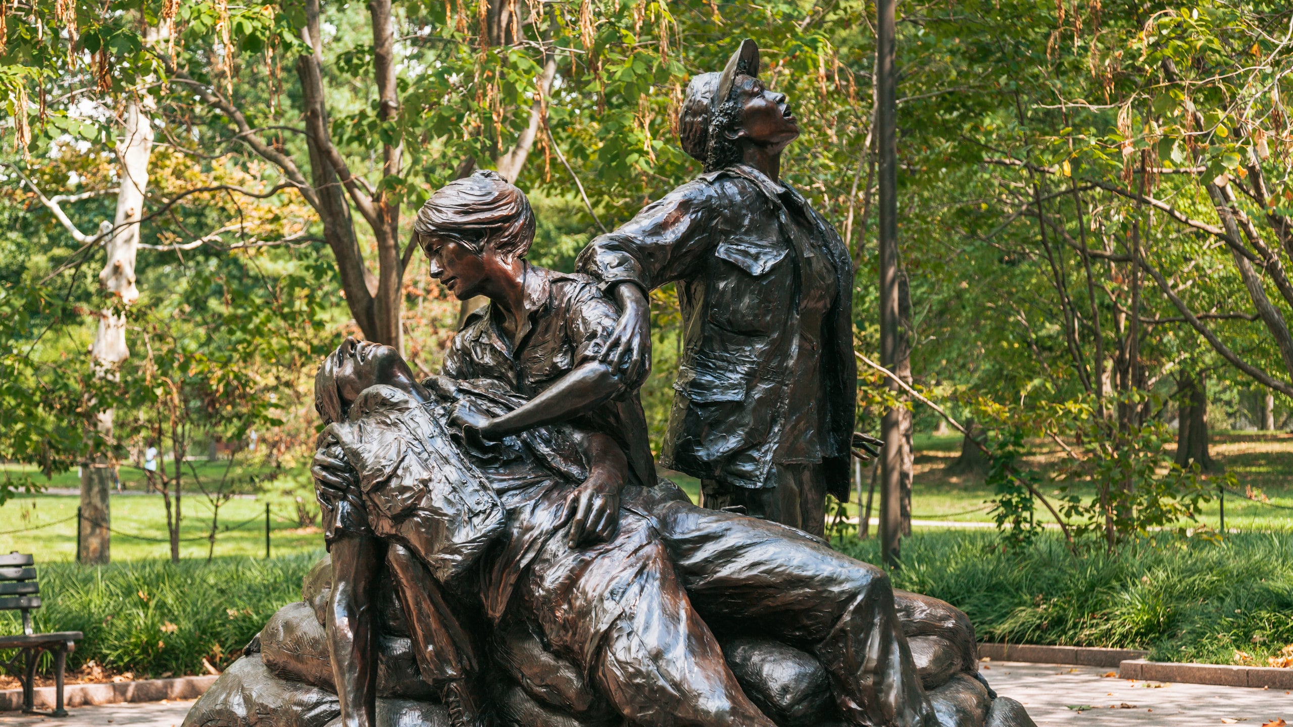 Memorial Da Guerra Do Vietna A Noite