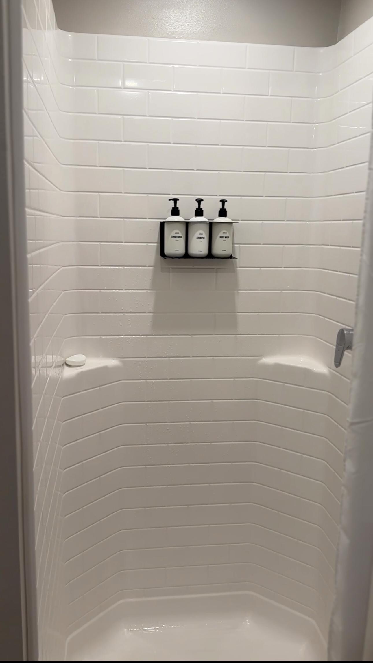 Shower within studio. 
