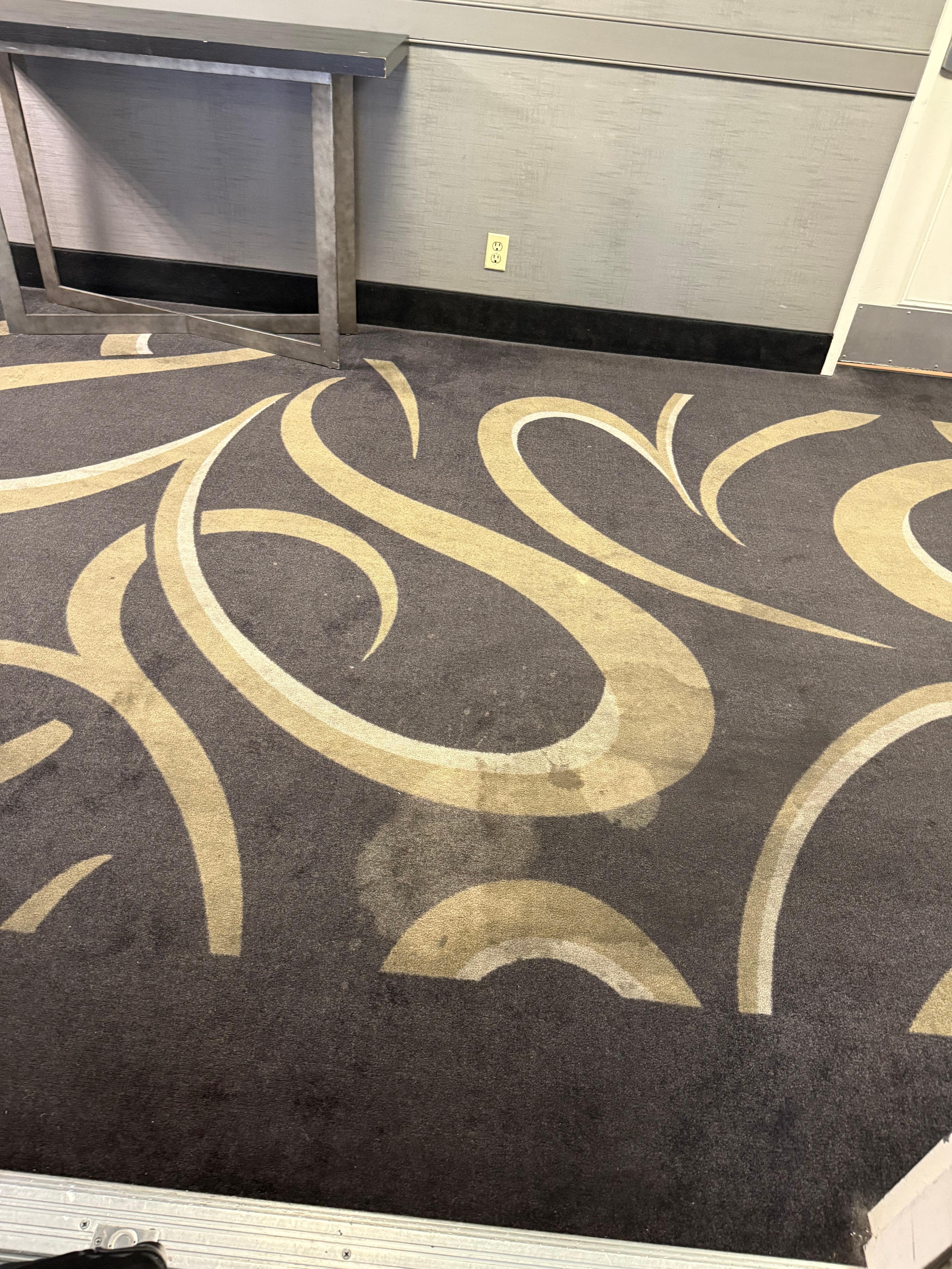 Stains as you get to the floor