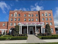 Front of the hotel.