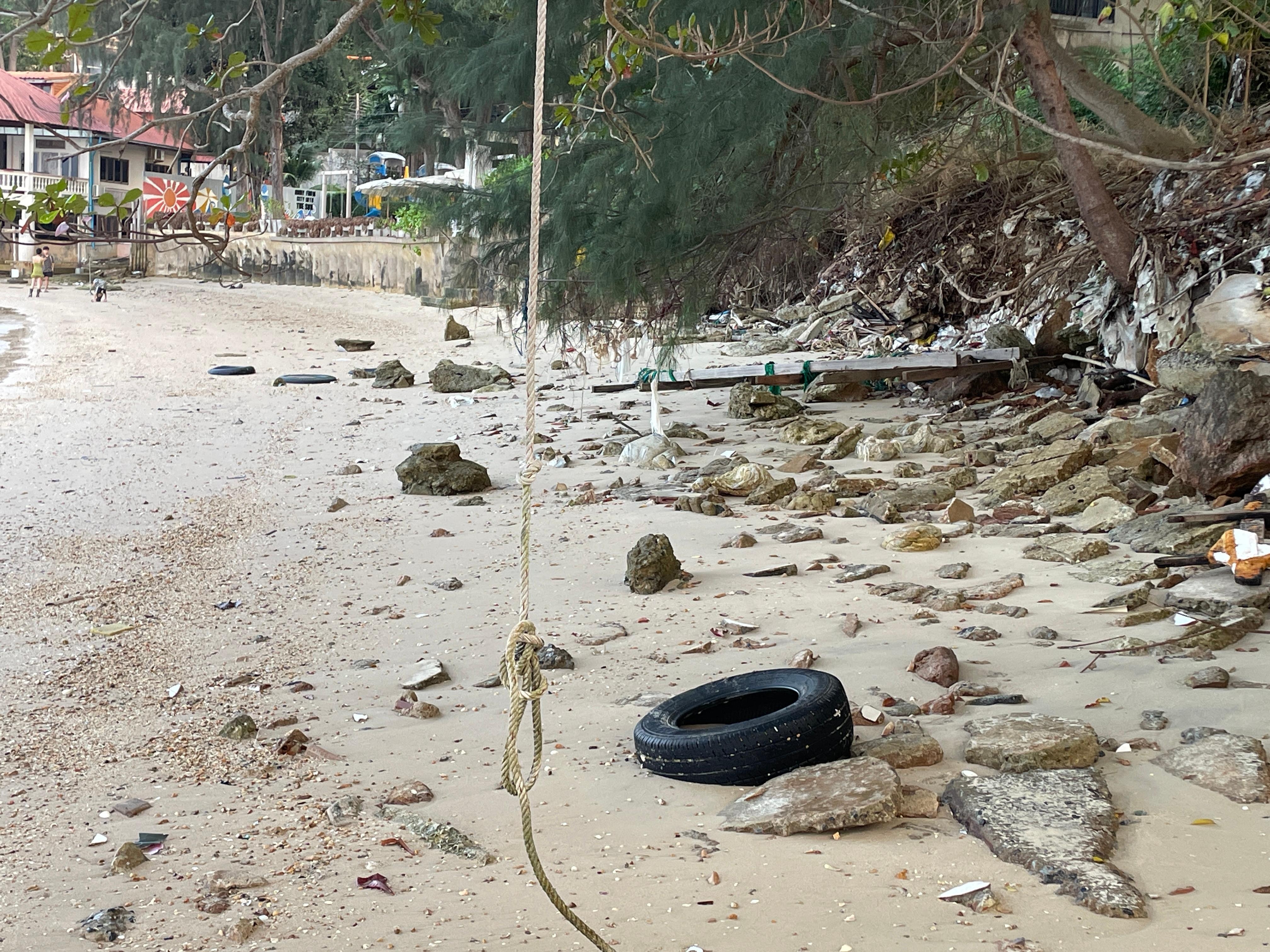 Landfill next to hotel