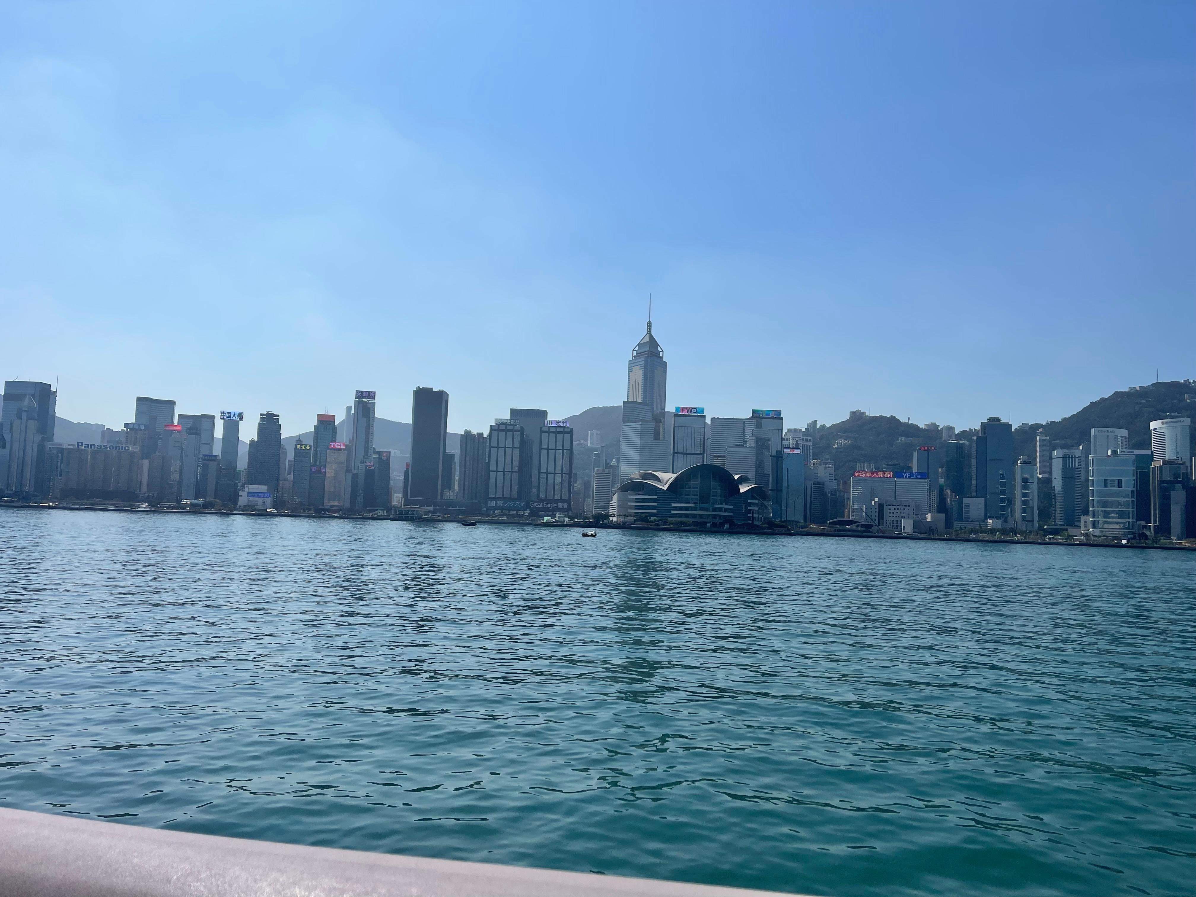  View across to Hong Kong Island from Star Ferry