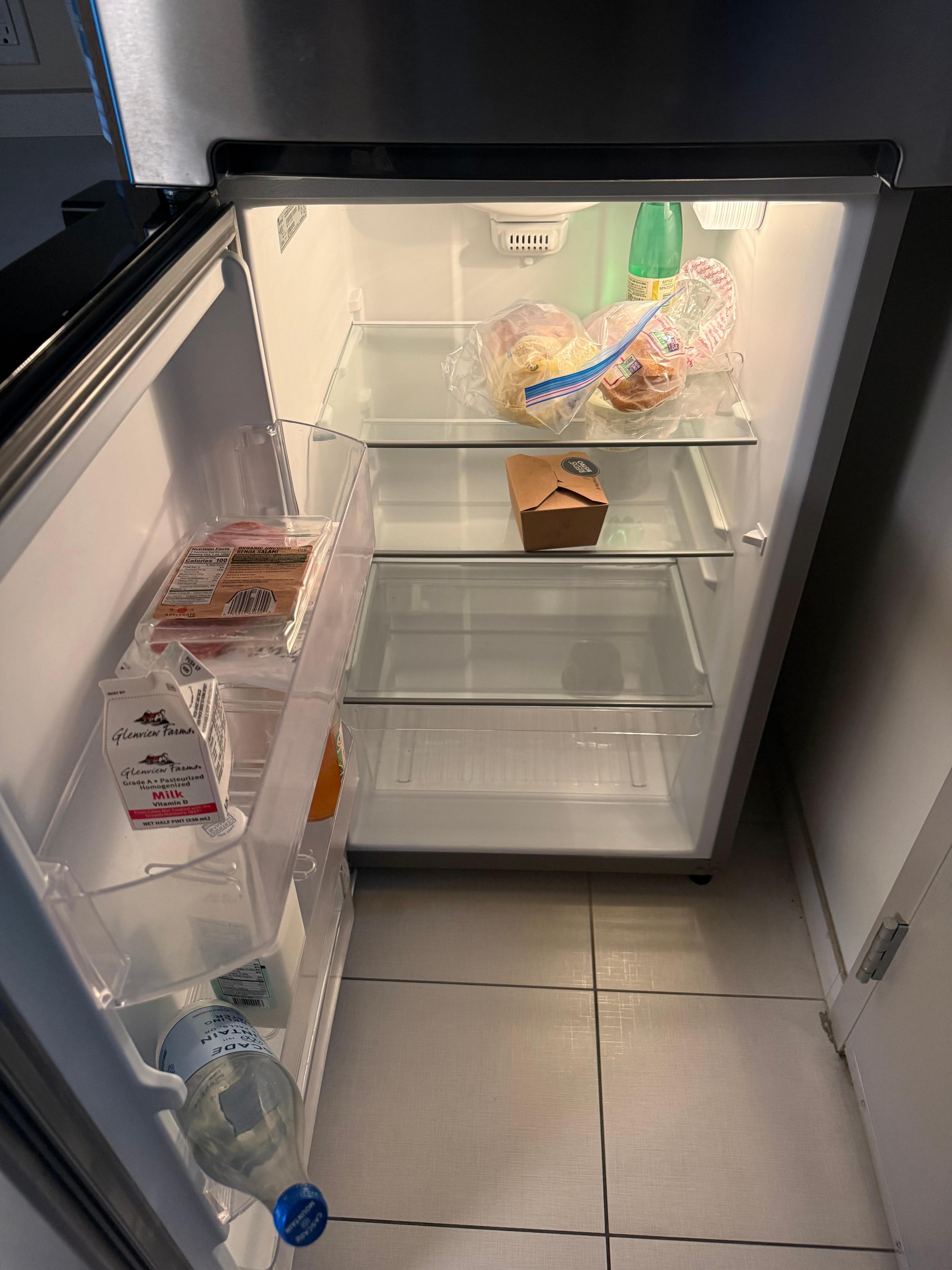 Left over food by other guests.
