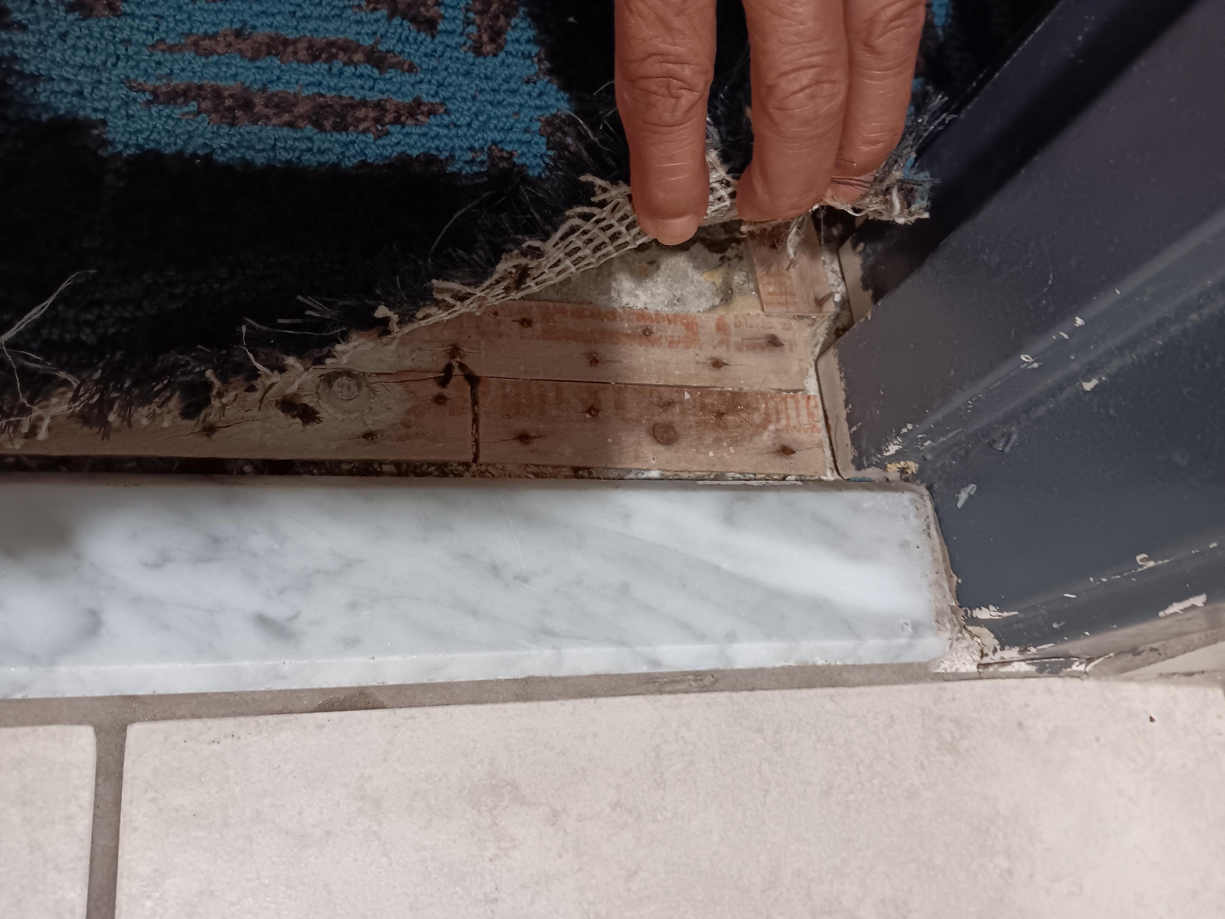 Carpet nails sticking up