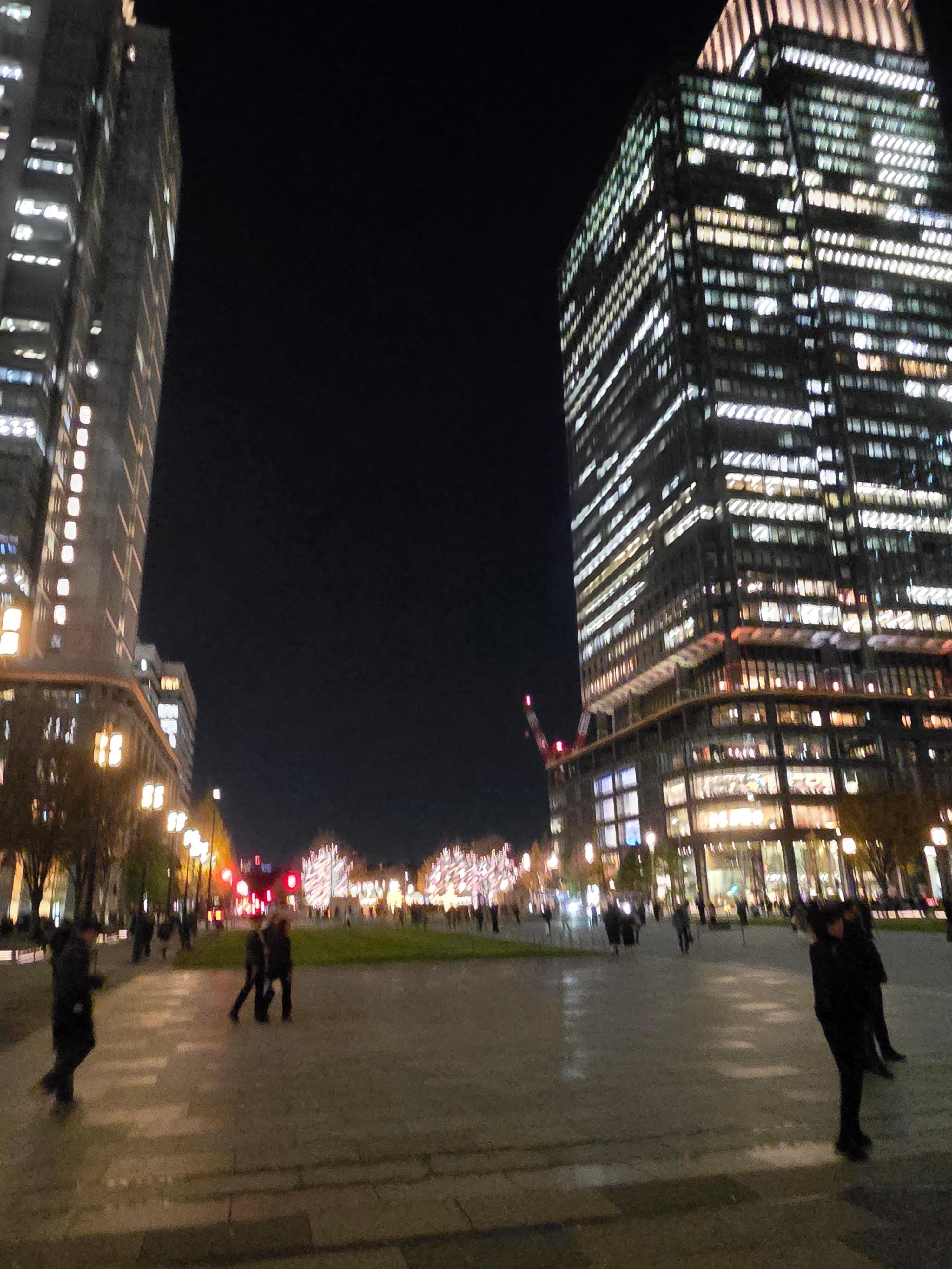 東京駅まで‥電車で20分くらい
イルミネーションが,綺麗でした。