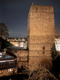 View from Castle view room over to Oxford Castle