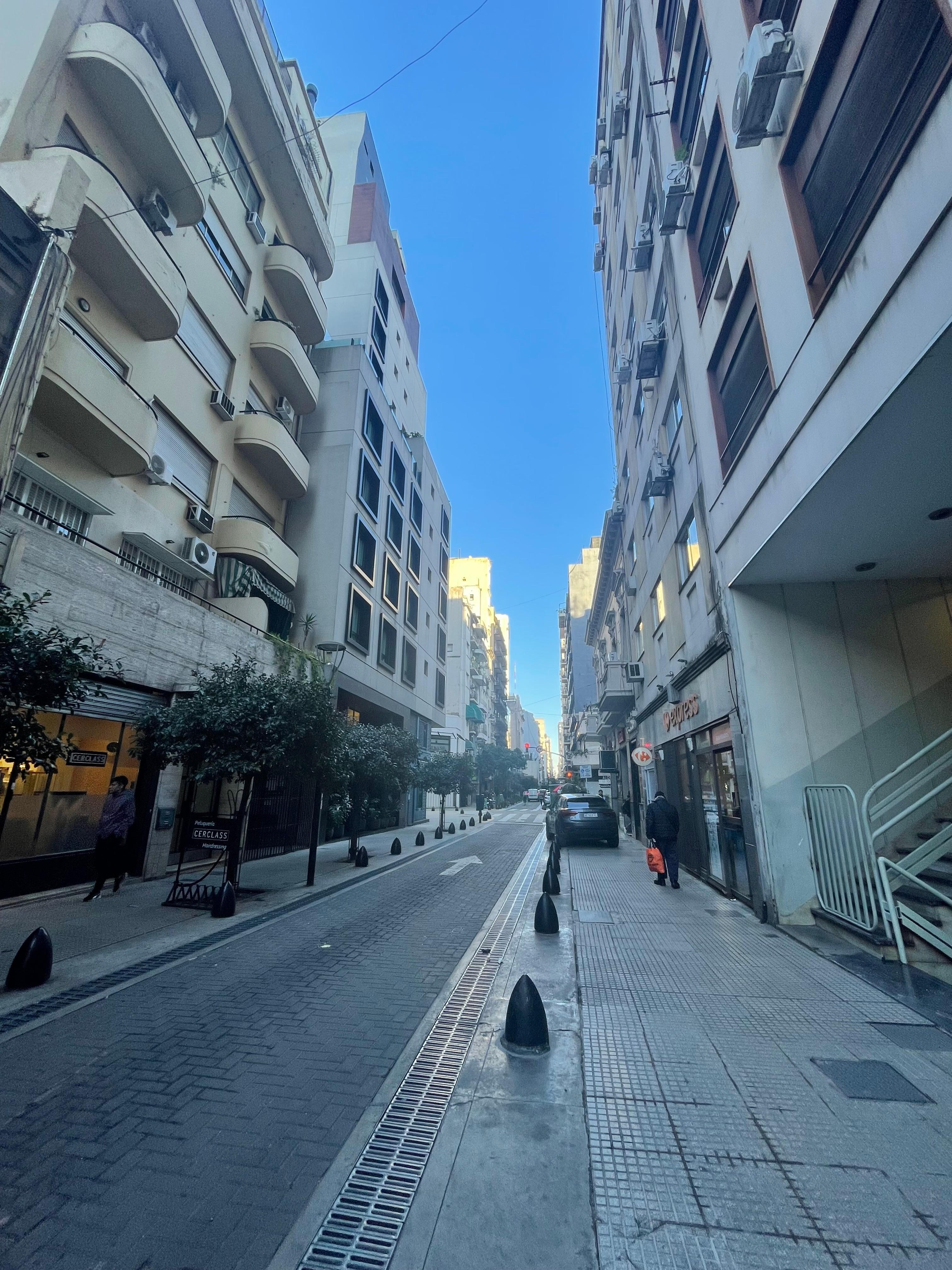 Rua proxima ao hotel
