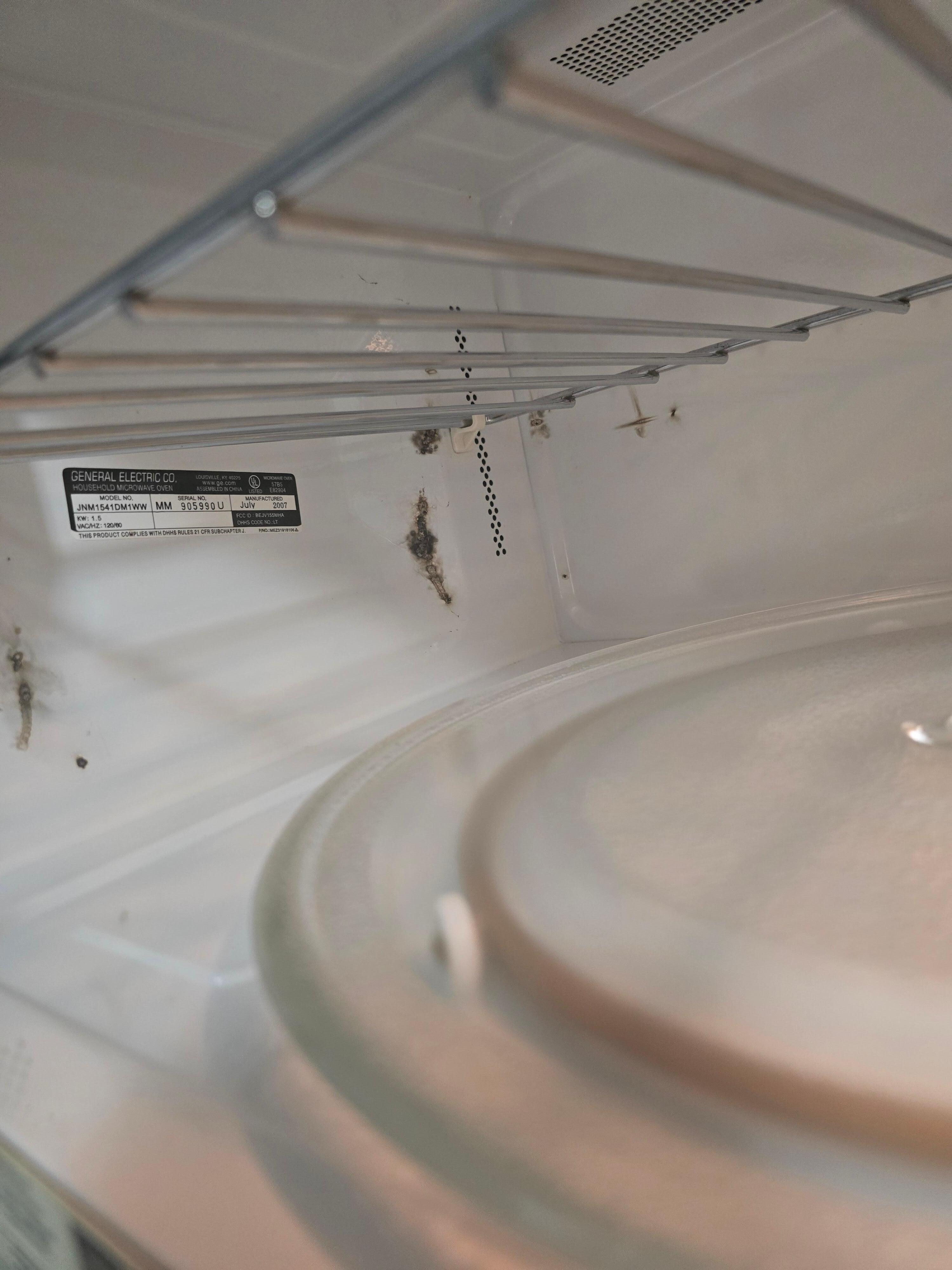 Mildew in microwave