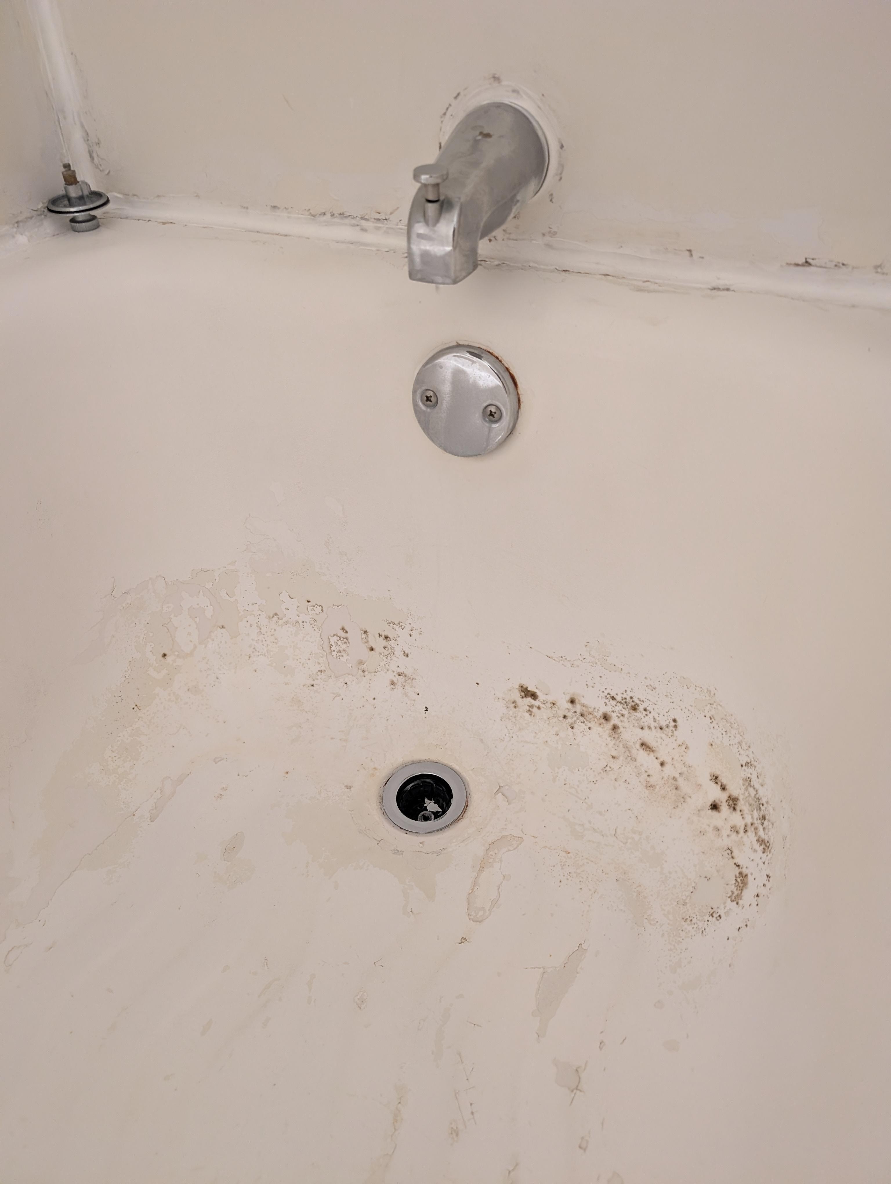 Moldy tub.