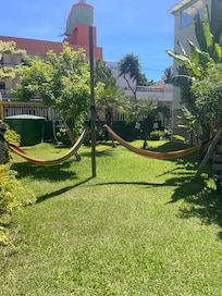 Área externa da pousada