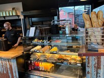 Vervet Bakery. Great coffee and food nearby.