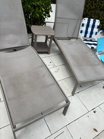 Chairs are not able to be sat in ,VERY tired and in need of replacement.