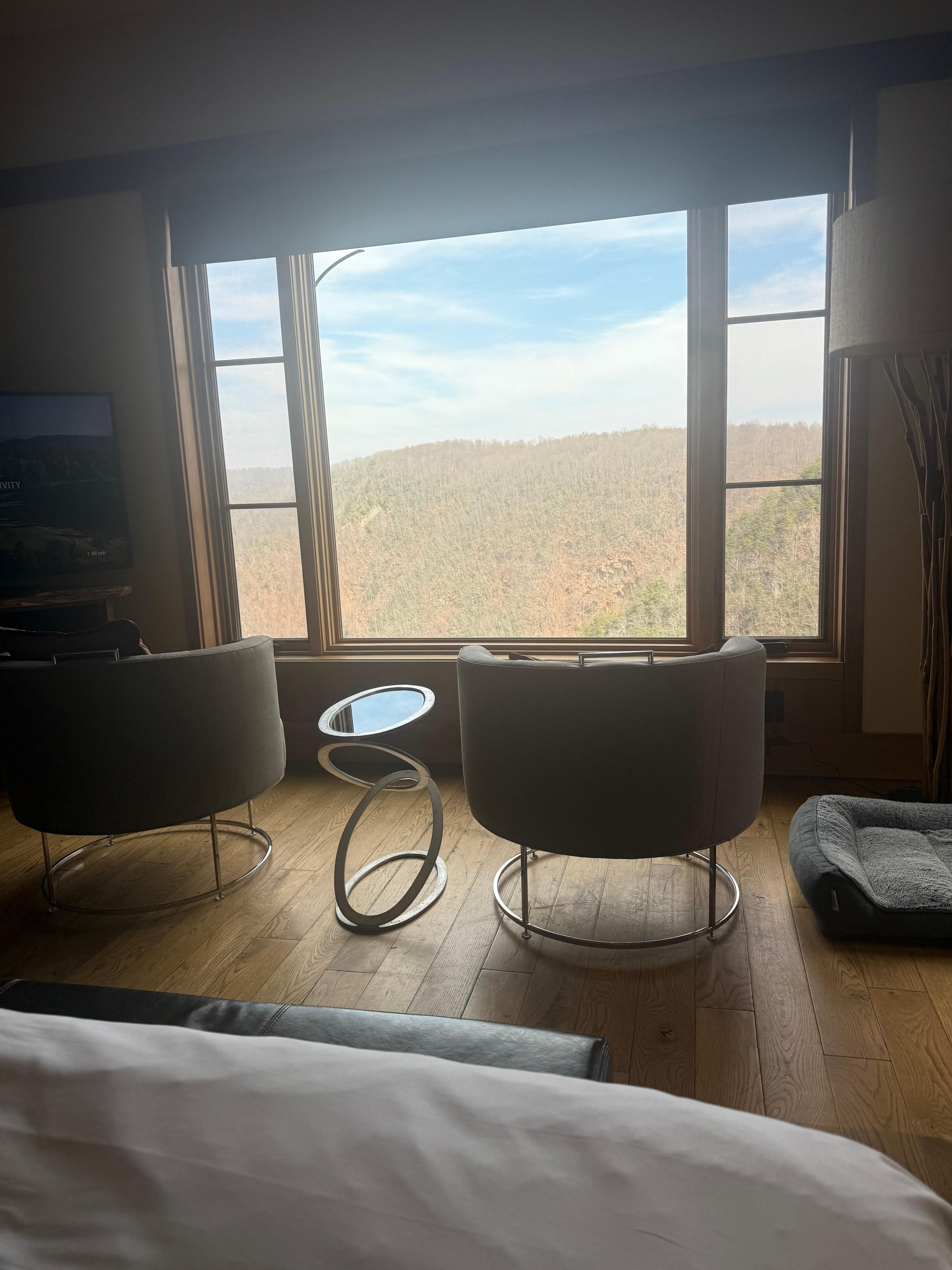  View from the sitting area