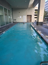 The pool is small but nice.