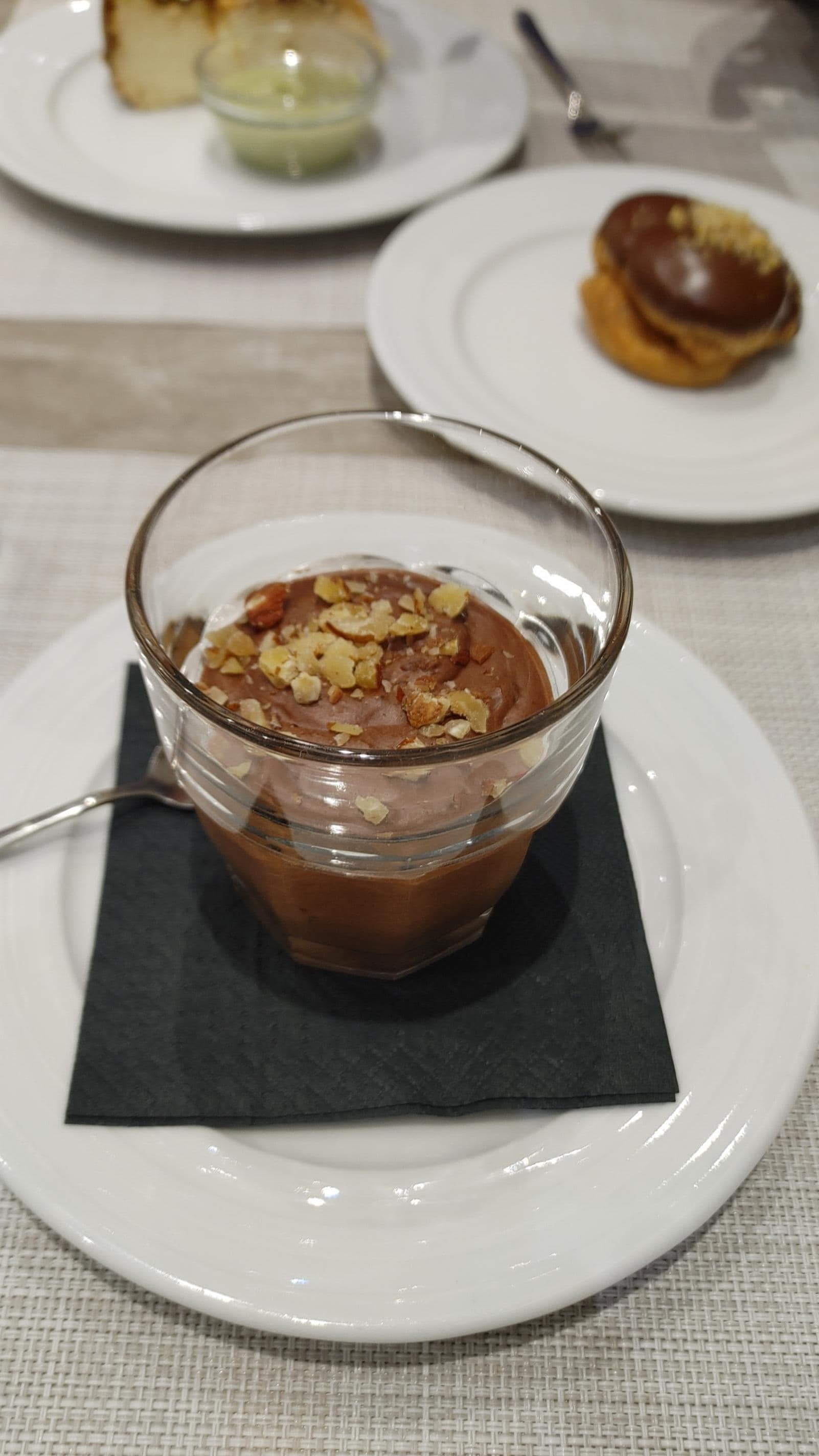 Chocolate Mousse (I think it had walnuts in it) Hand Made