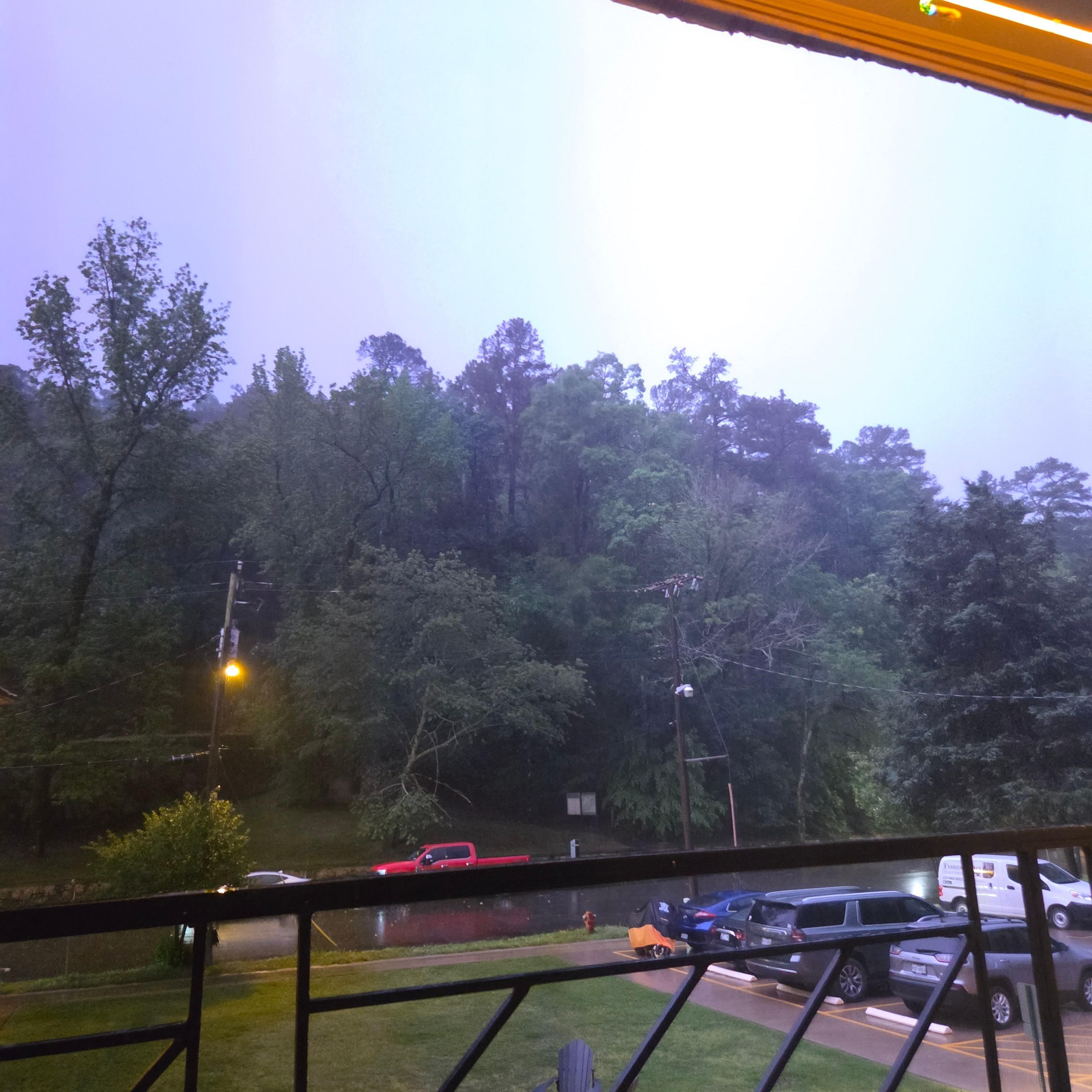 The view from our balcony. 