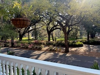 The gorgeous view of Forsyth Park
