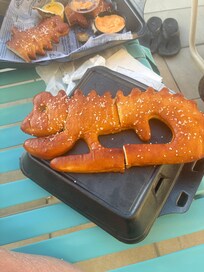 Iguana pretzel