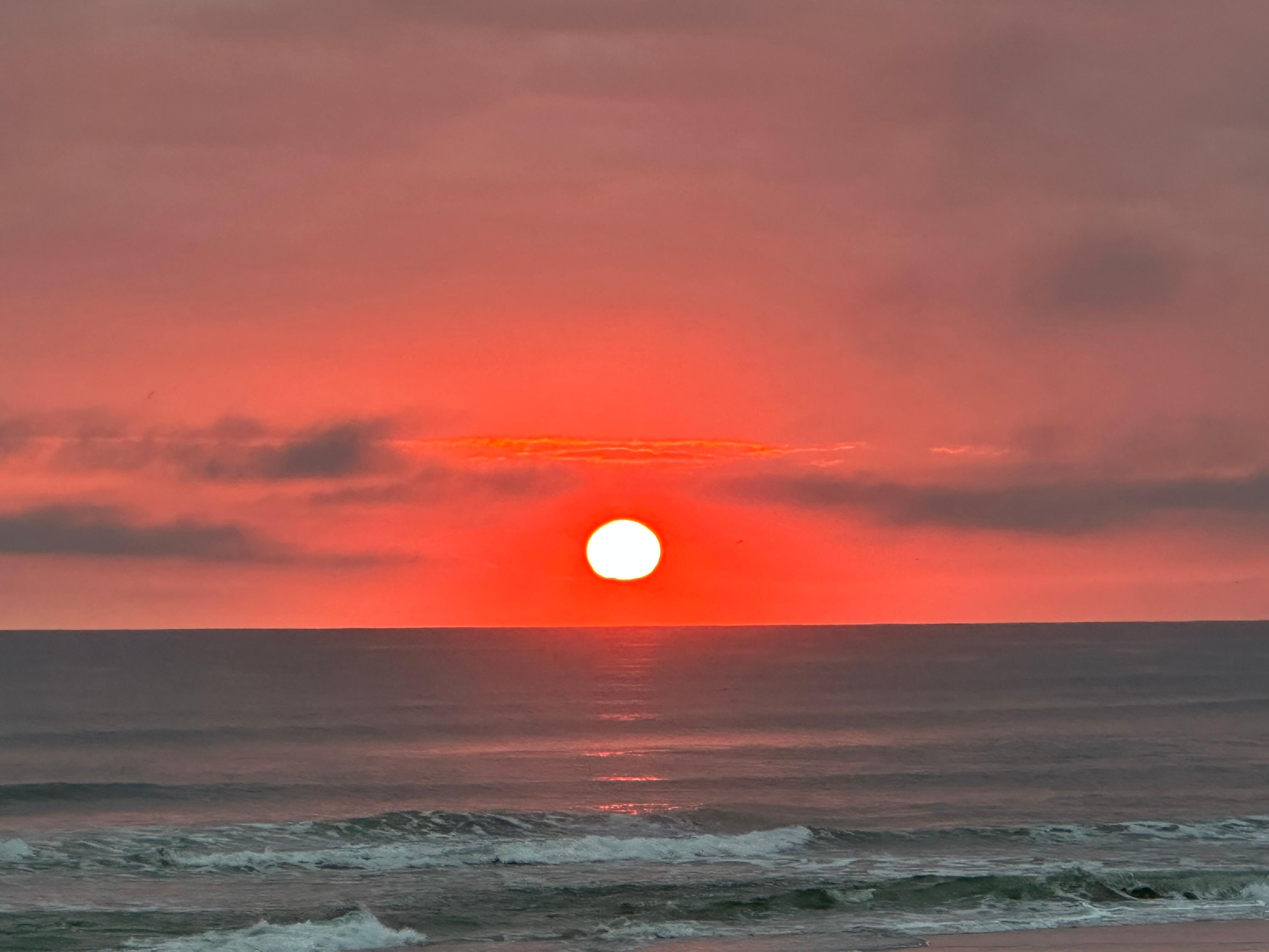 Sunrise on our 2nd day.