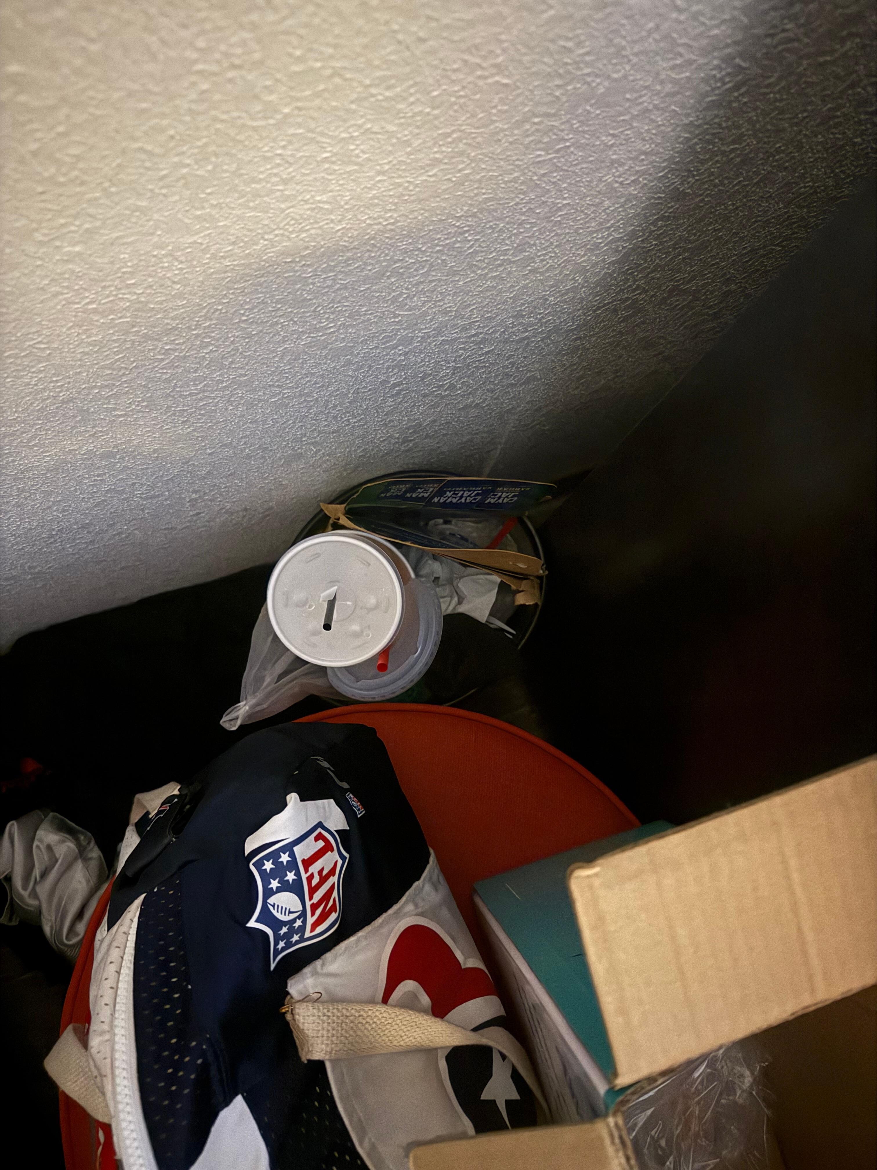 Trash left behind after staff “serviced” our room