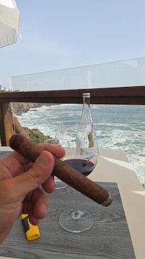 Vista do restaurante Prazeres da Carne, mais ou menos a mesma vista do Hotel