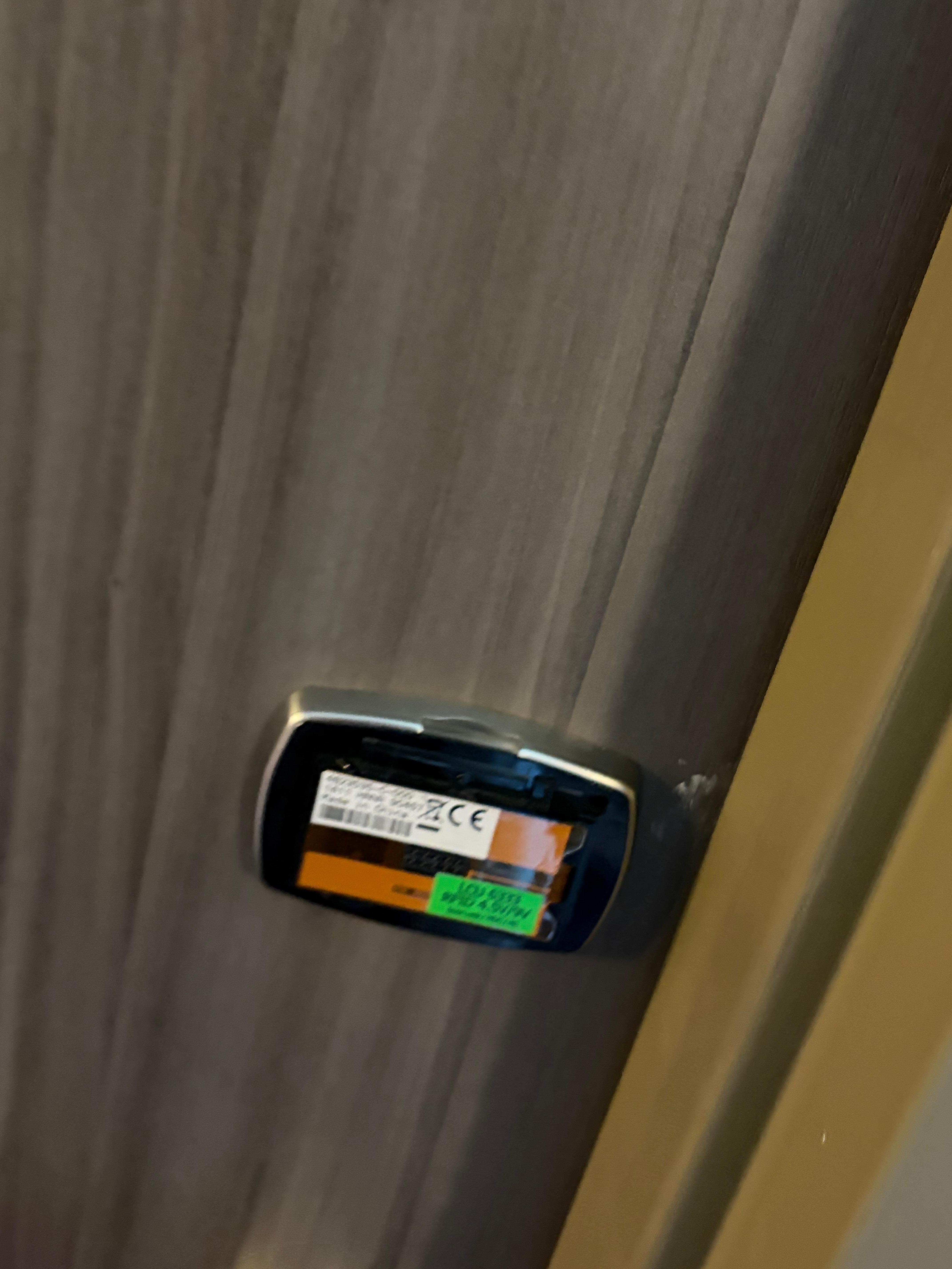 Missing plate for key entry