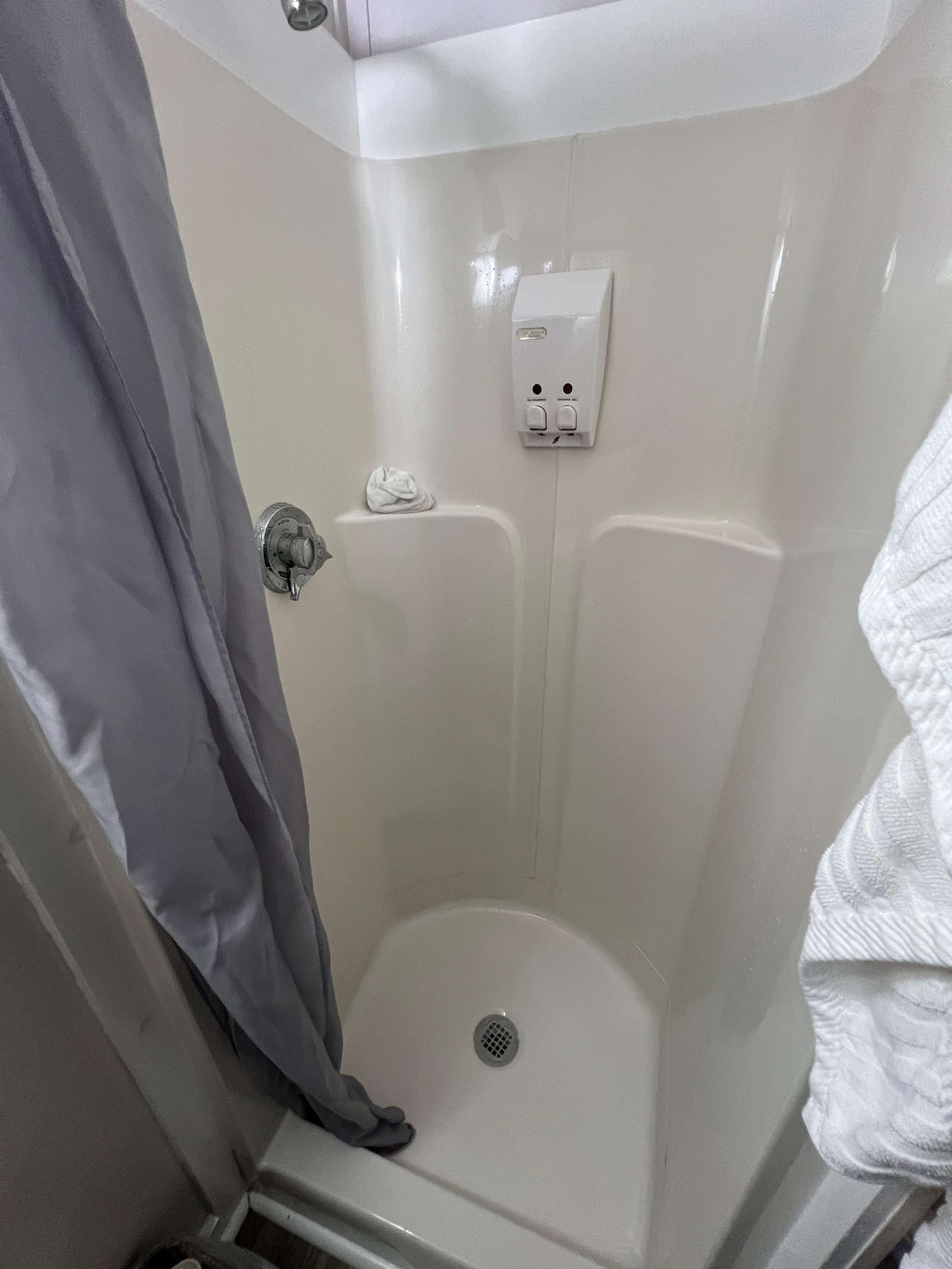 Tiny shower and no flow