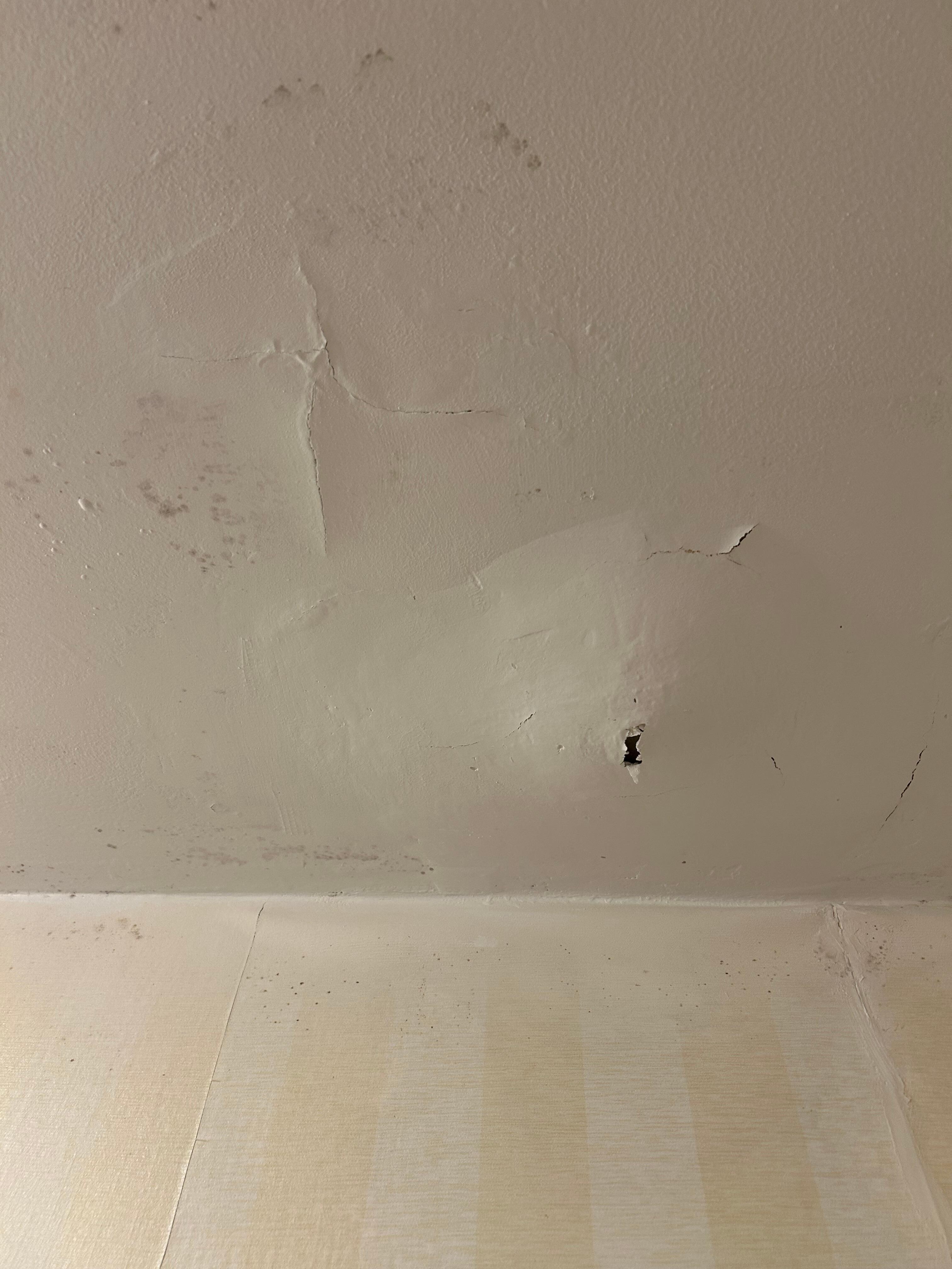 Hole in ceiling 