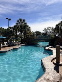 Parque aquático do hotel