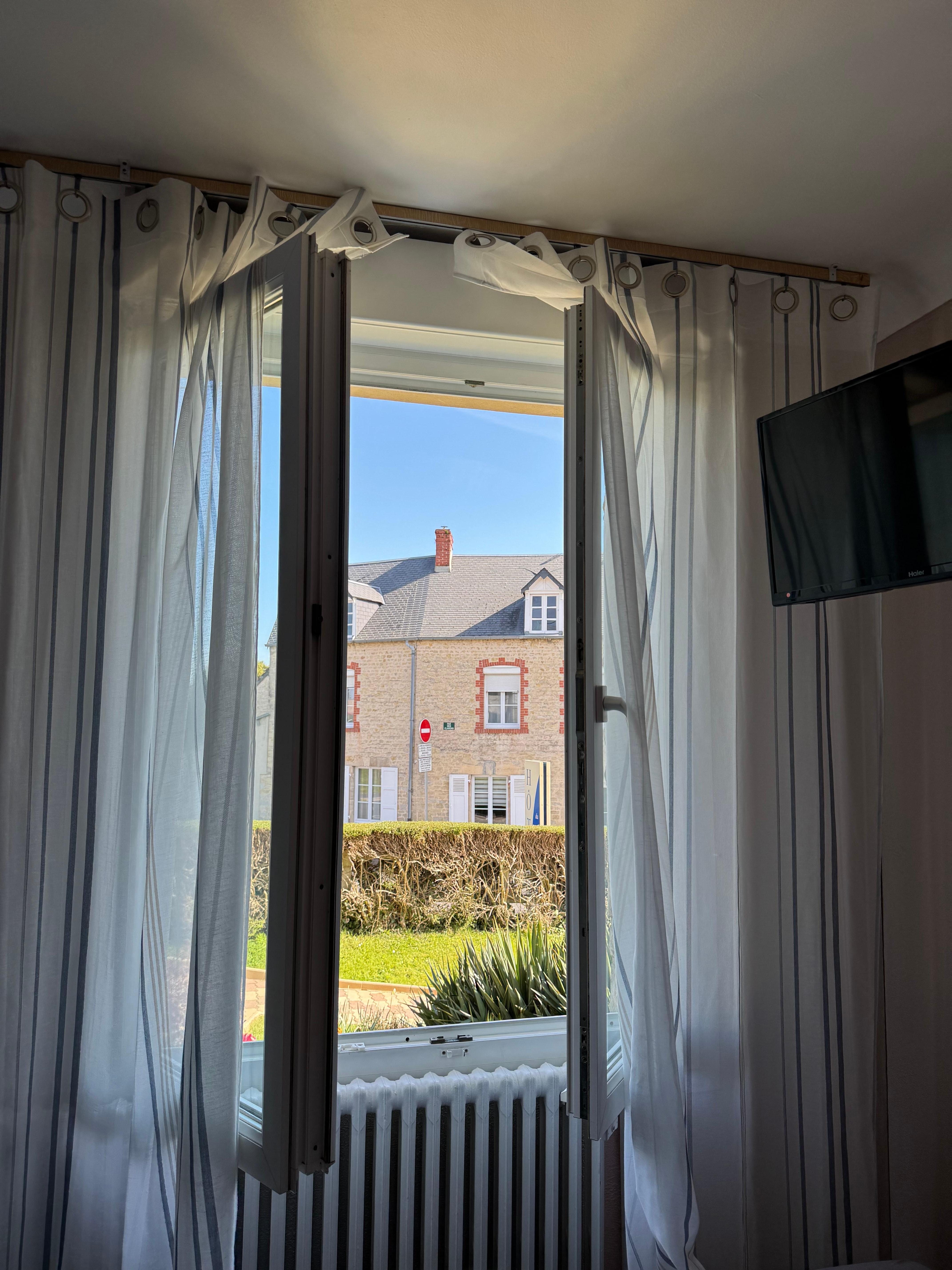 I loved opening the  French windows feeling the nice cool breeze soaking up the French countryside