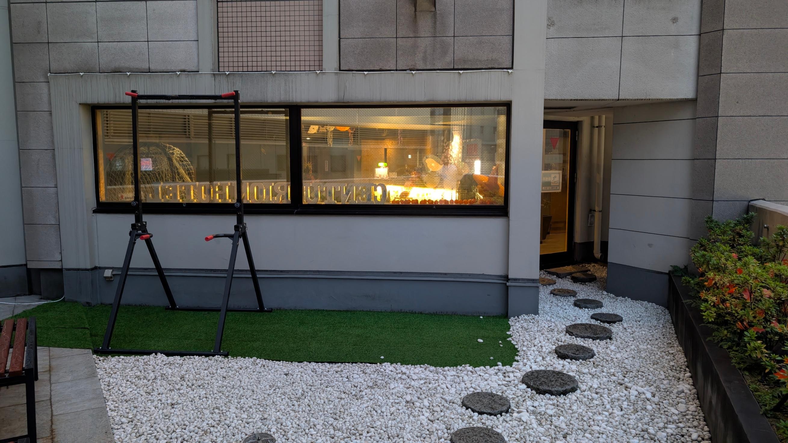 Outdoor smoking area by 3rd floor lobby 