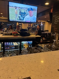 Watching sports at the bar