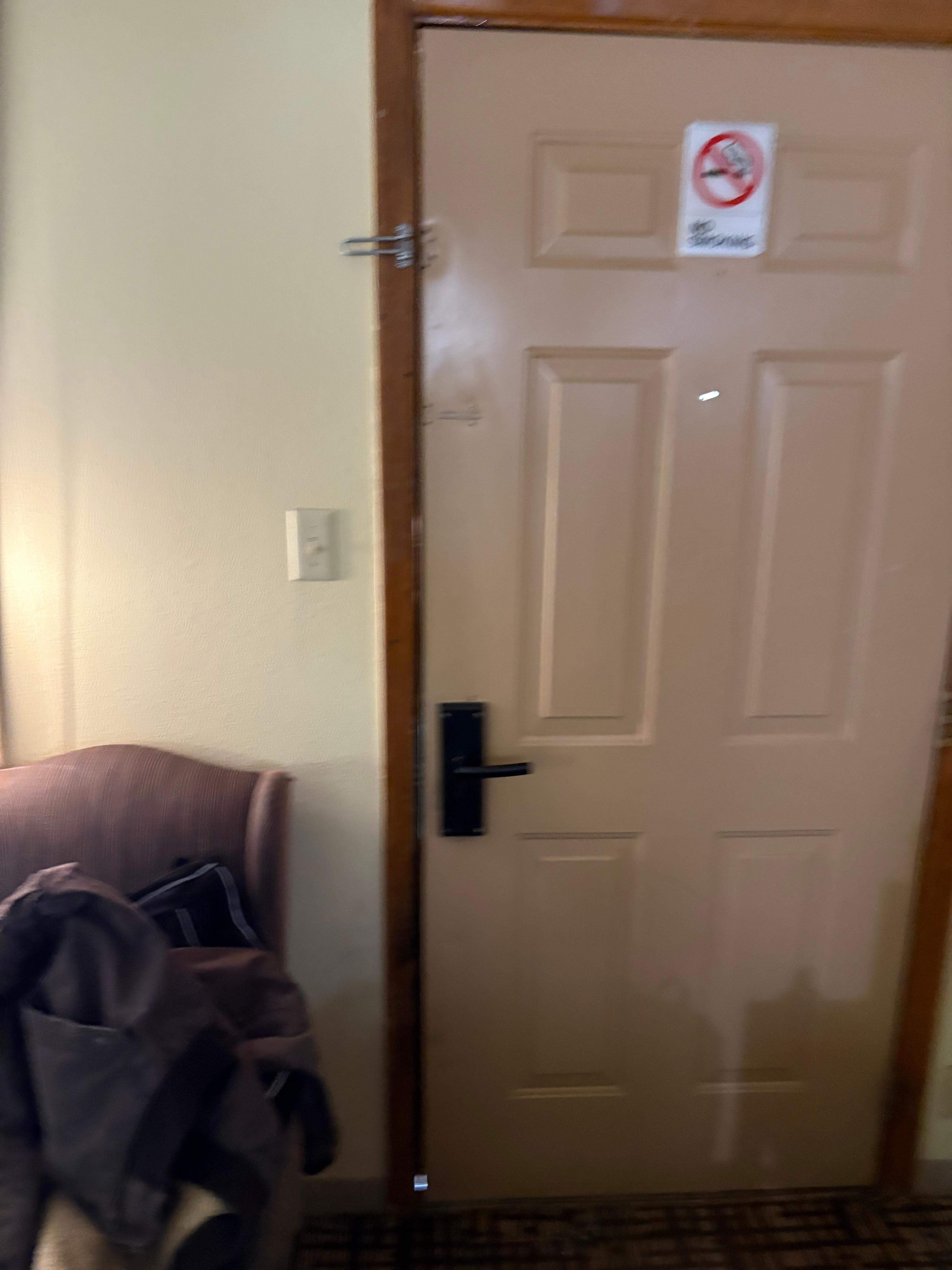 Broken locks for door security