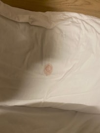 Blood on pillow case