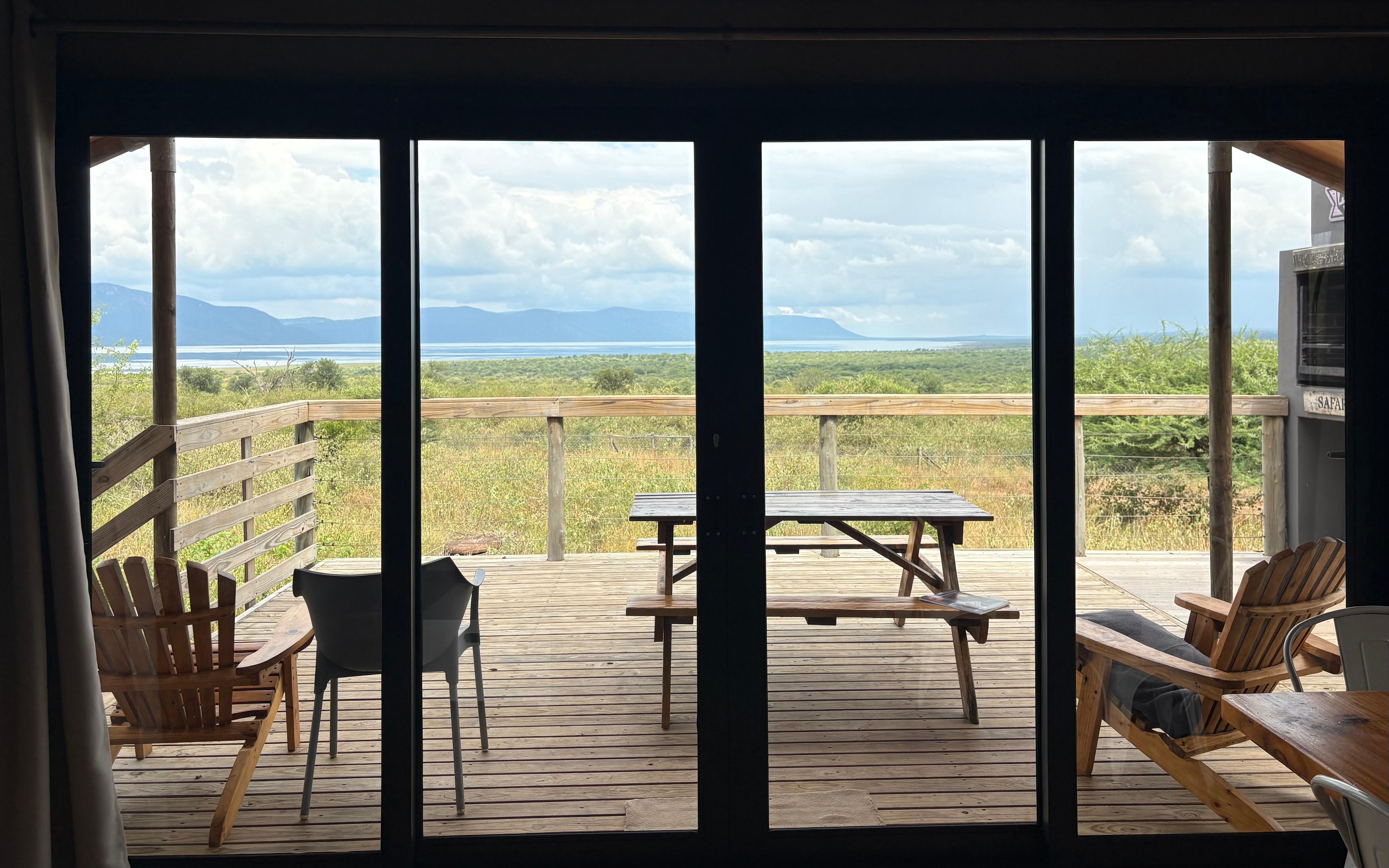 View from inside our tent.