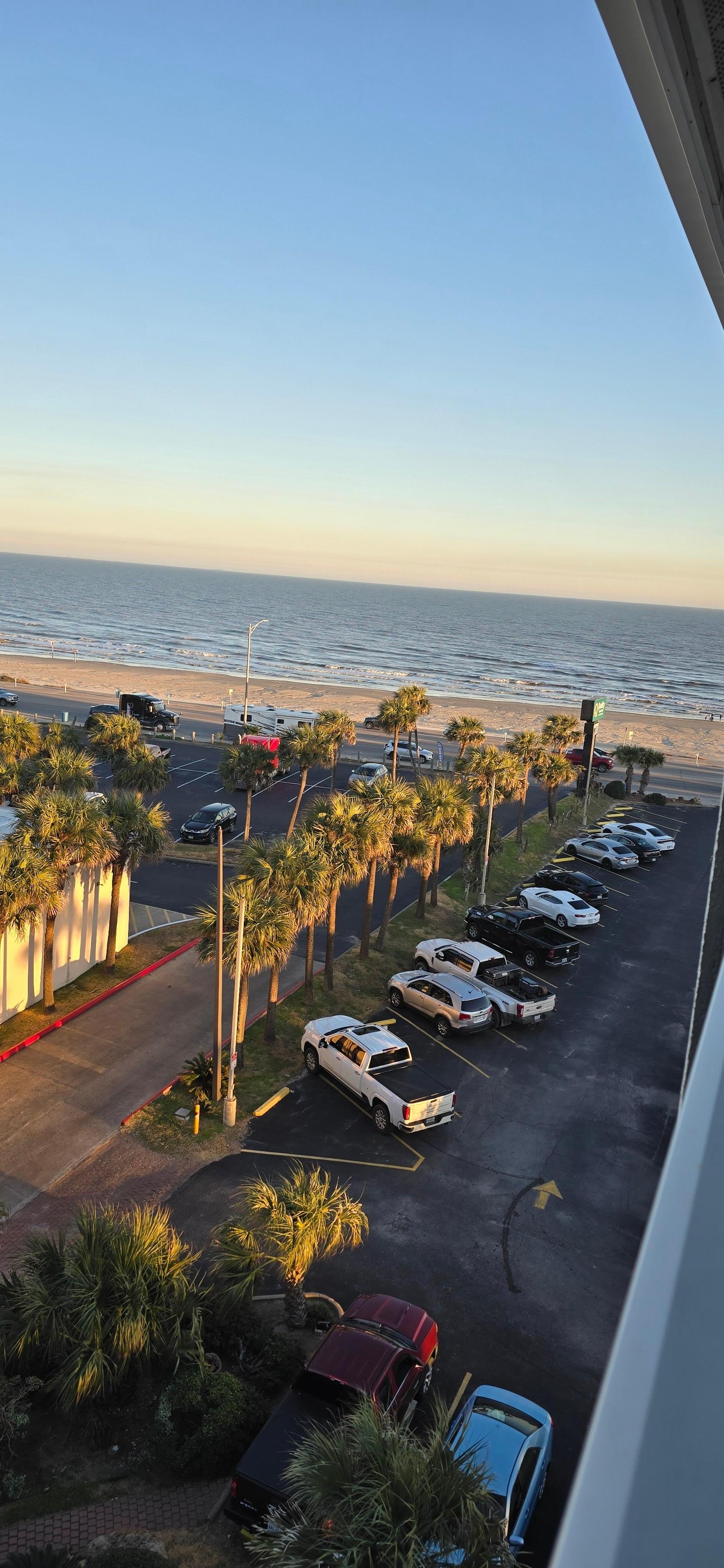 View from our room balcony 
