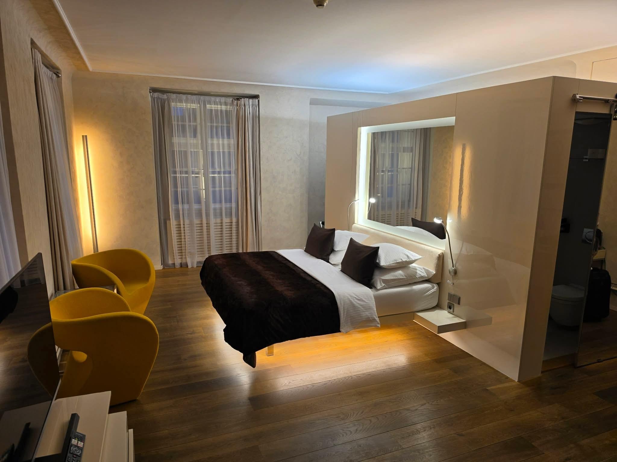 Large and comfortable bed.