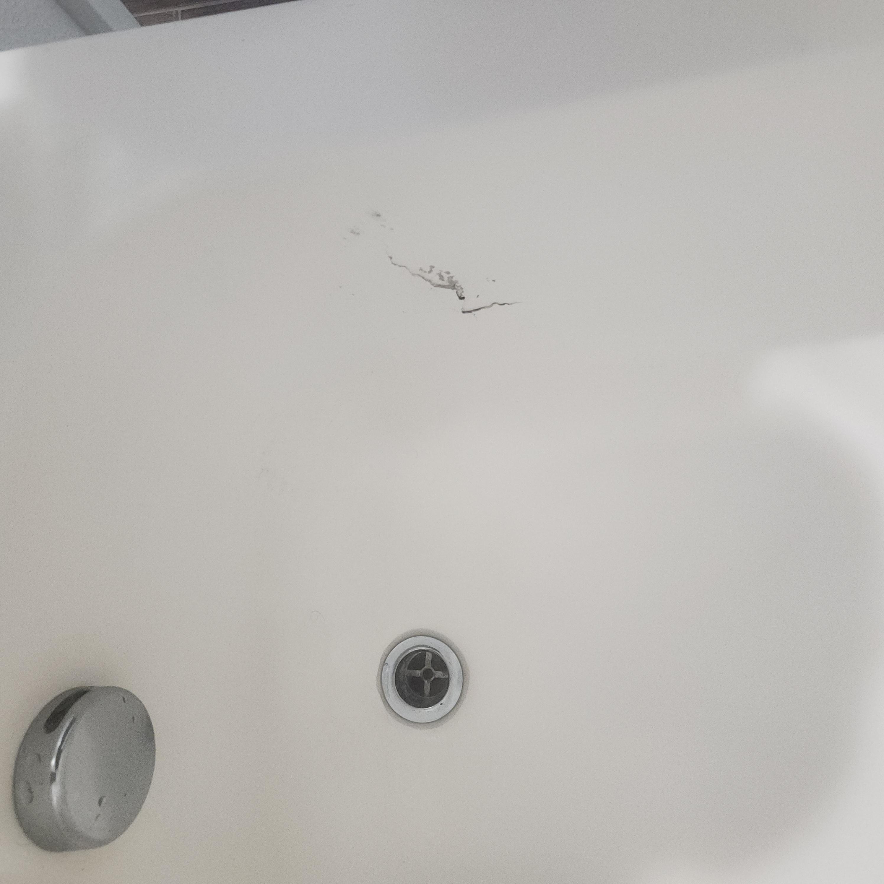 Hole in bathtub