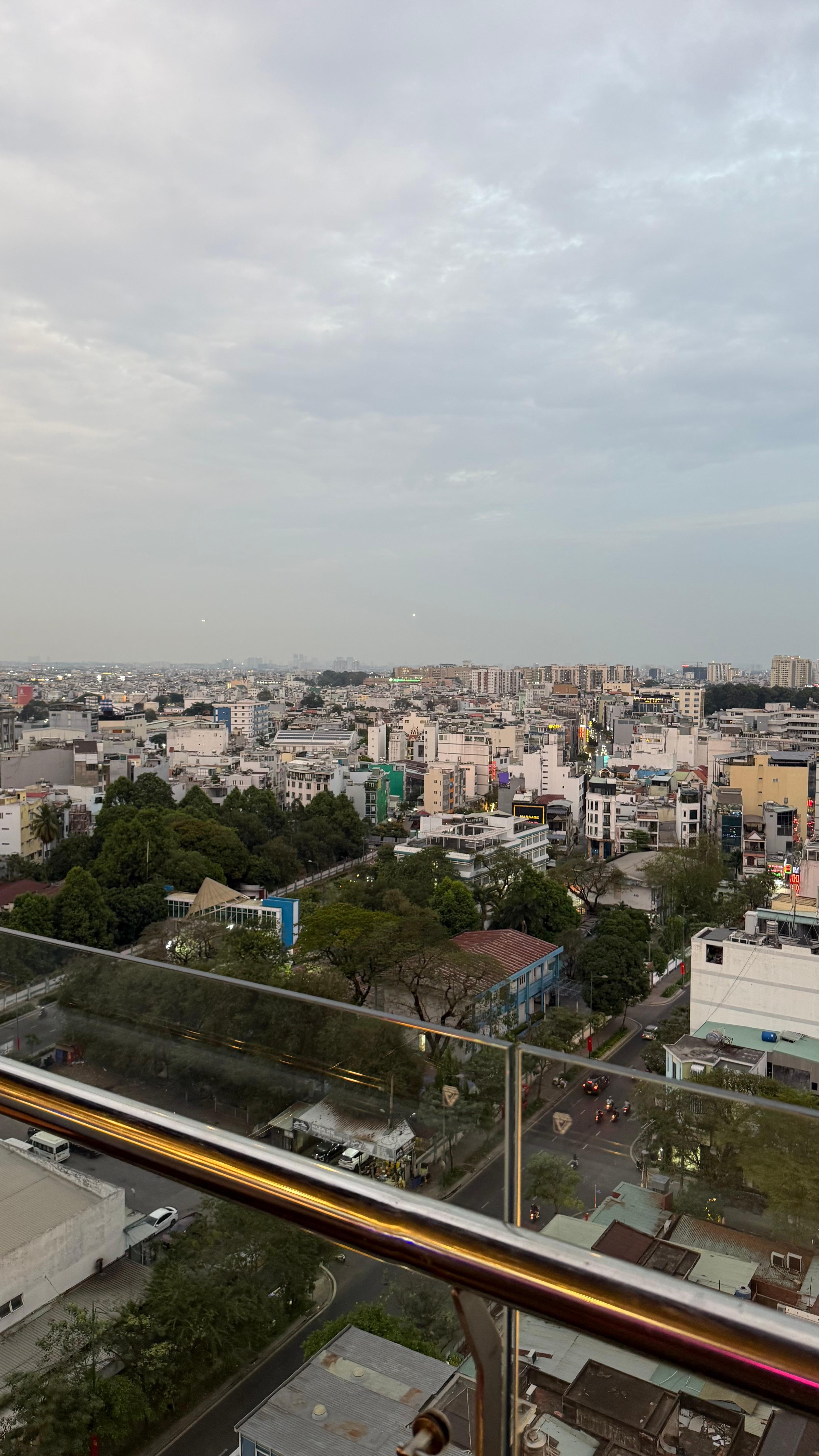 View from the rooftop lounge