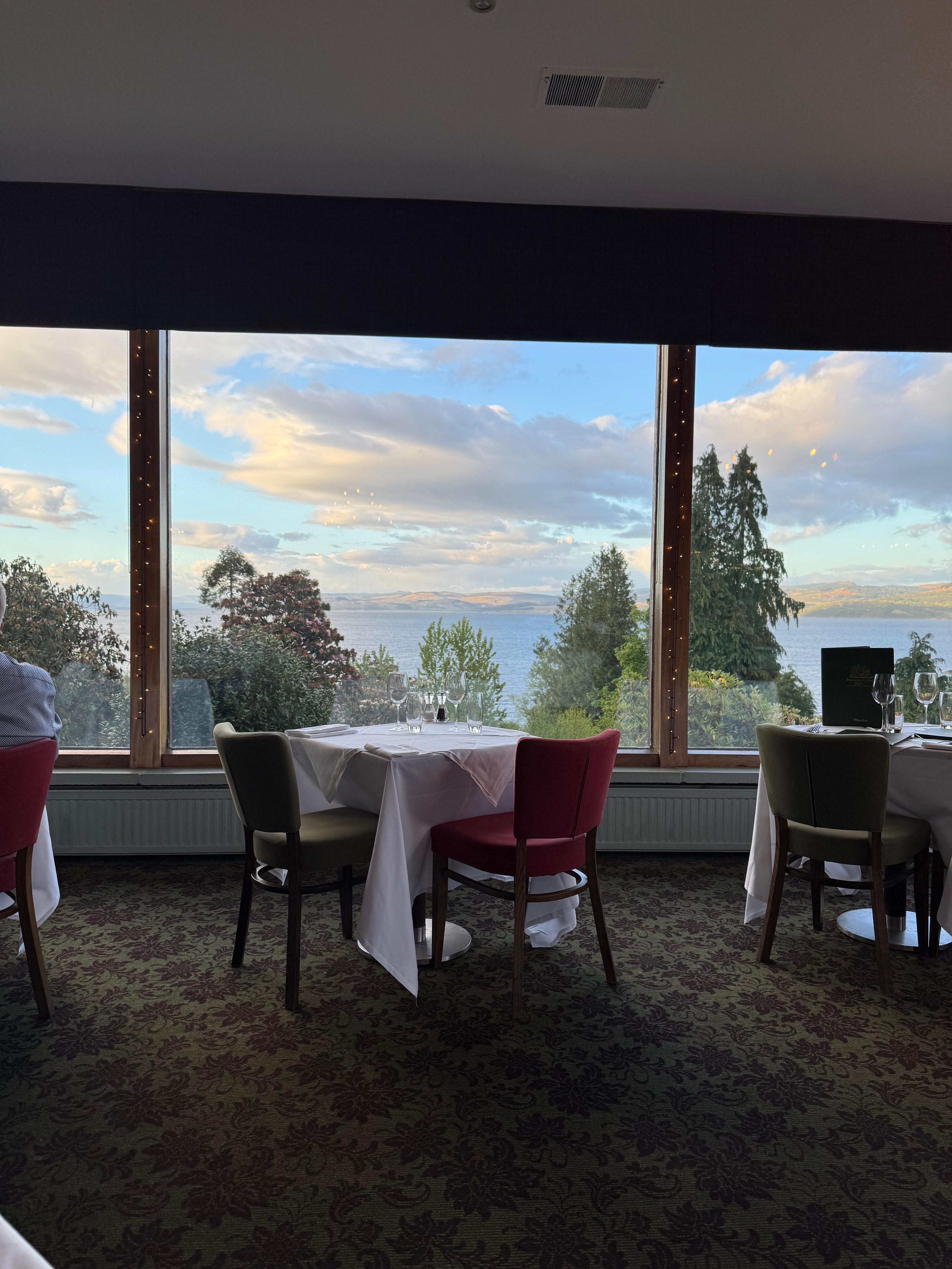 Amazing views from the dining room. 