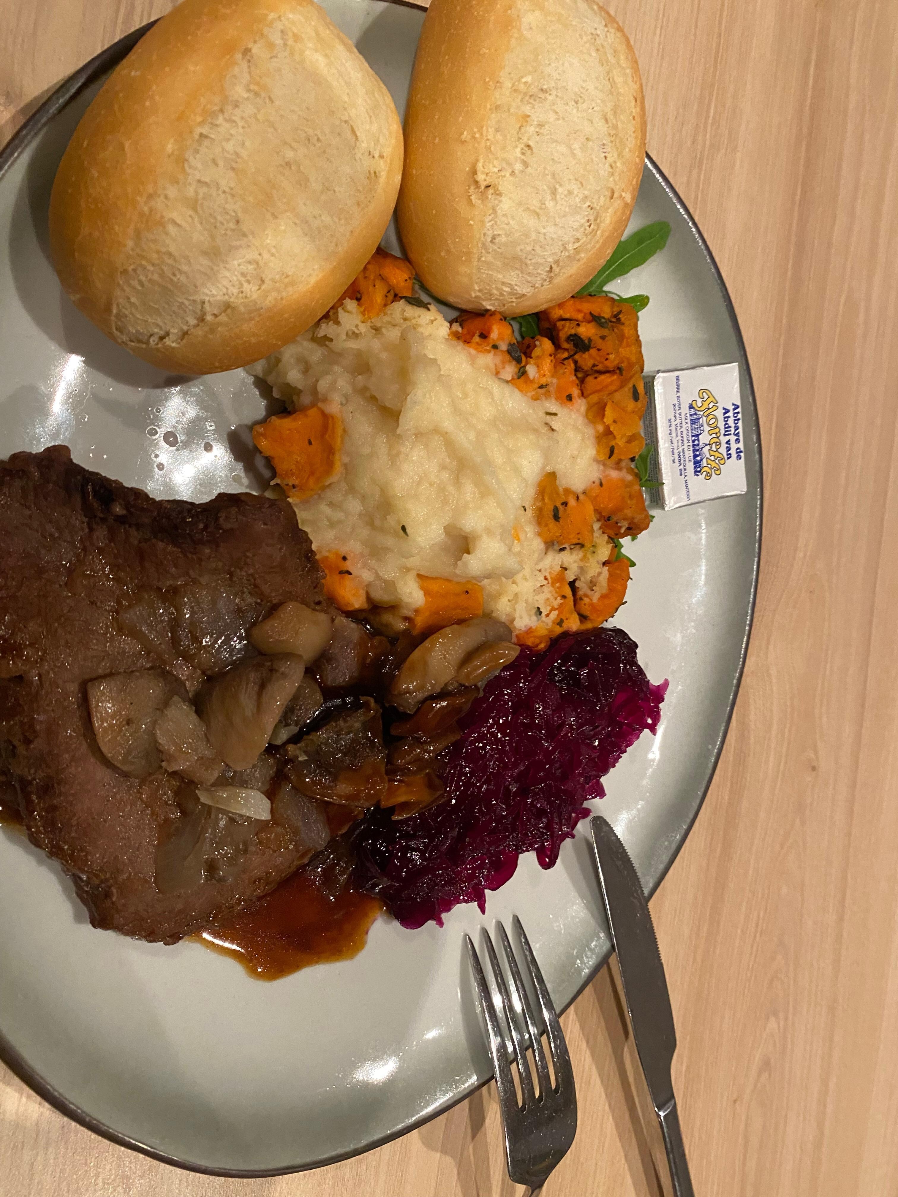 Enjoyed the braised beef 
