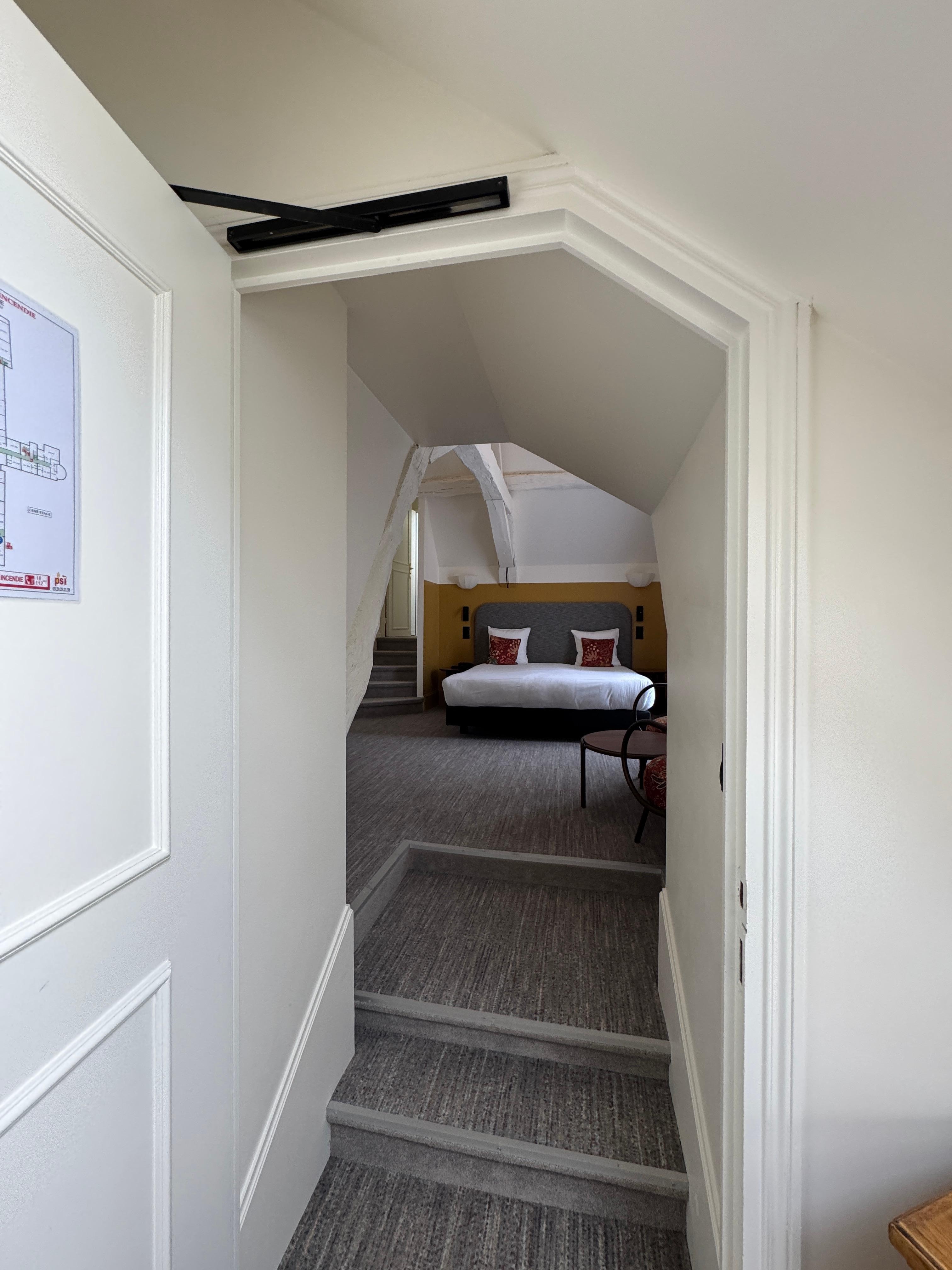 Entering the room